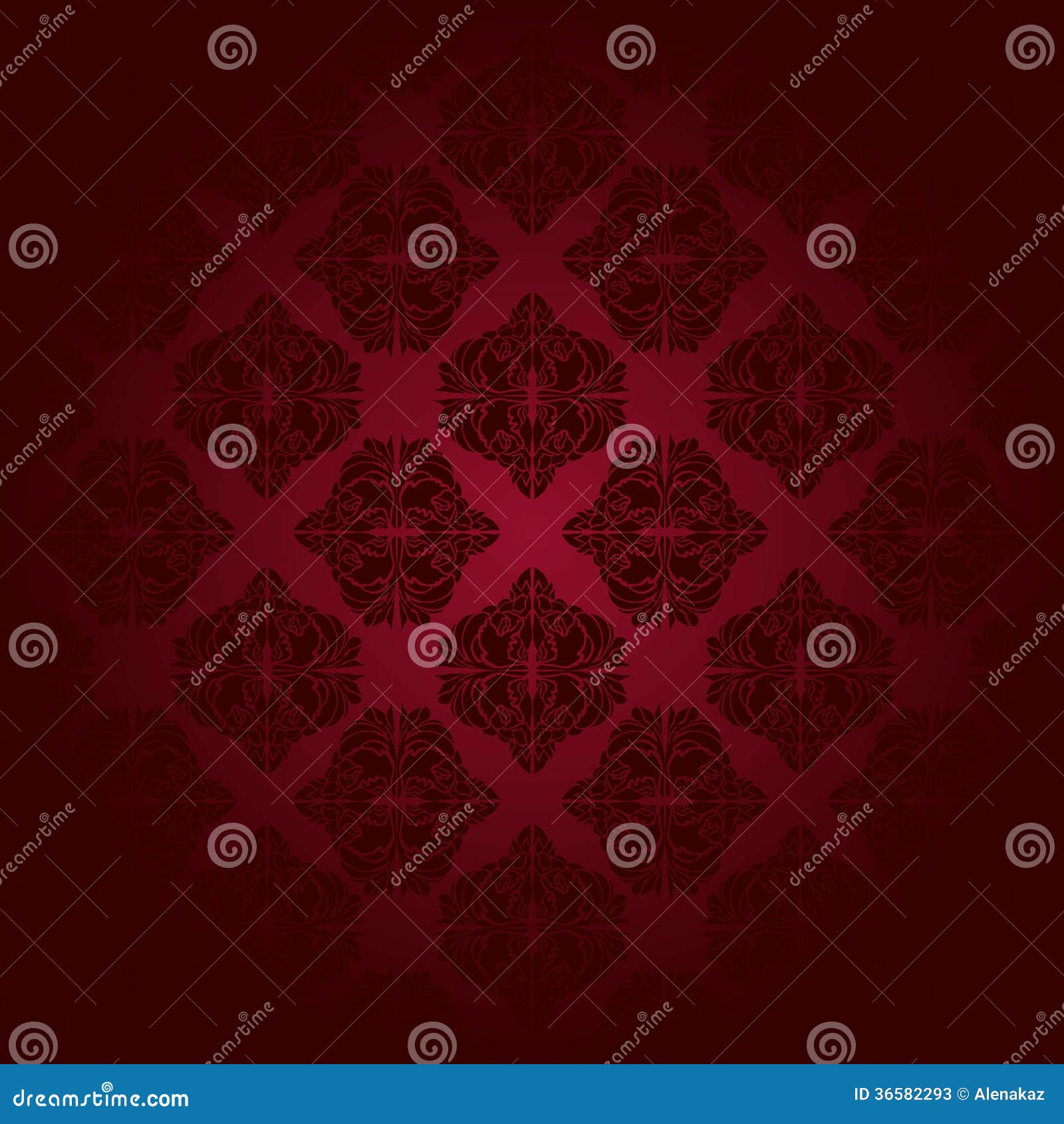Red Classic Seamless Pattern Stock Illustration - Illustration of ...