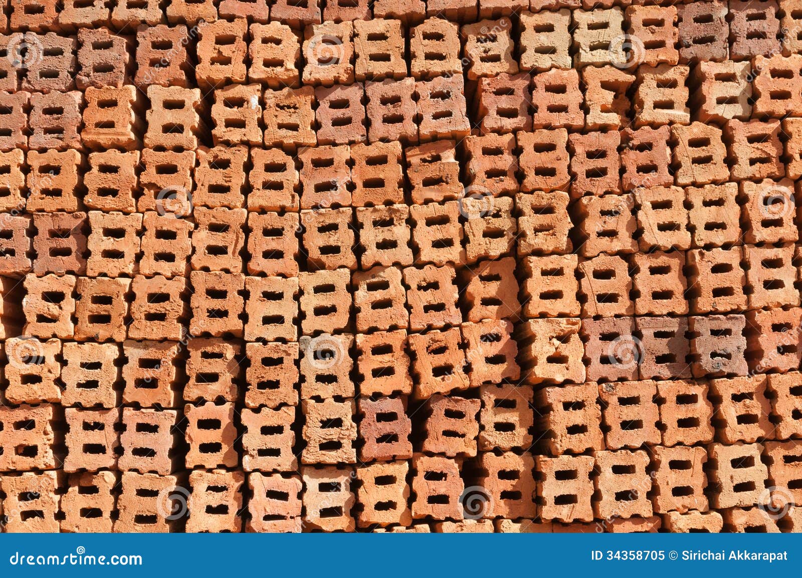 Red clay brick stock image. Image of material, plaster - 34358705