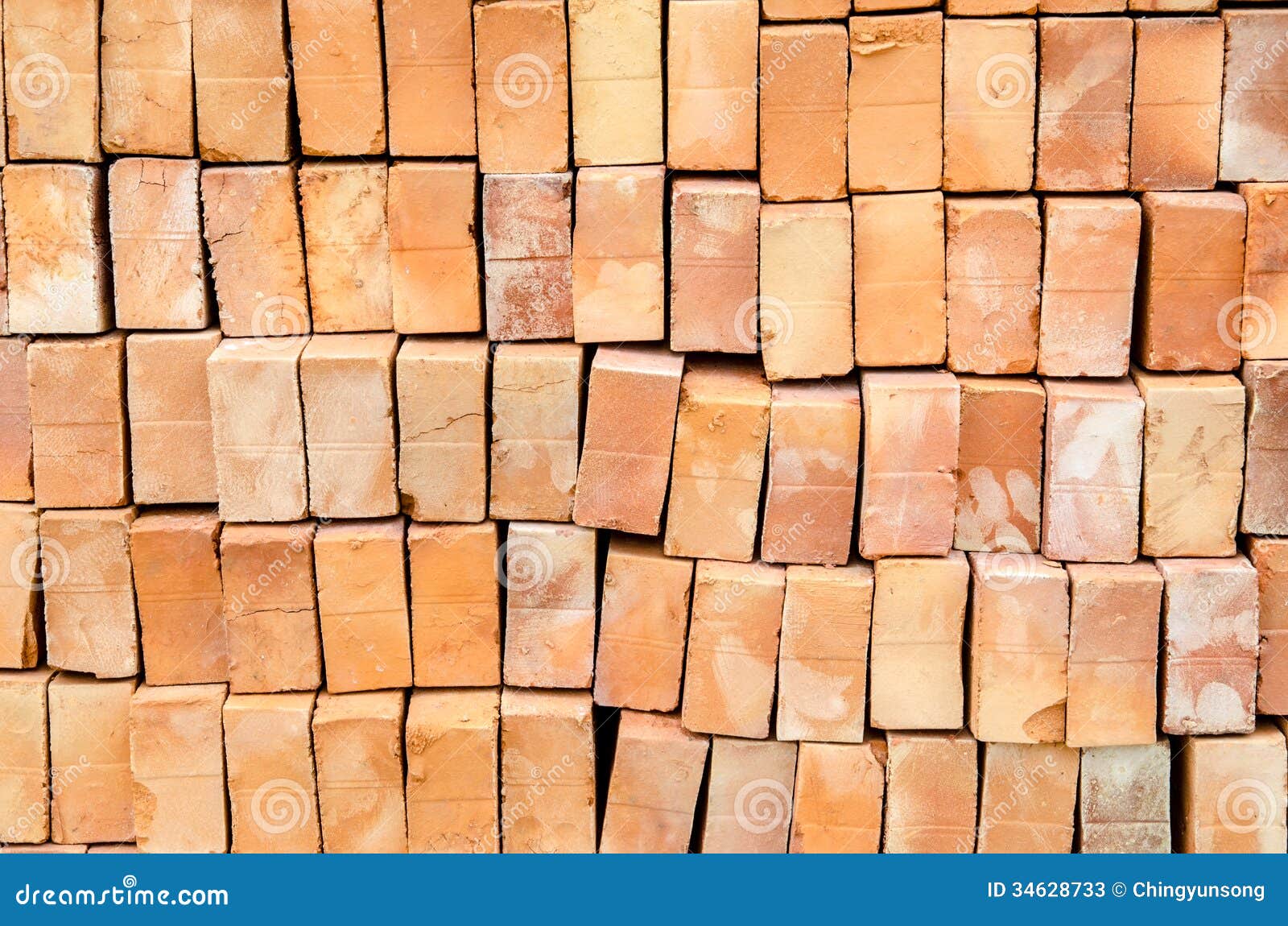 Red clay brick stock image. Image of exterior, pattern - 34628733