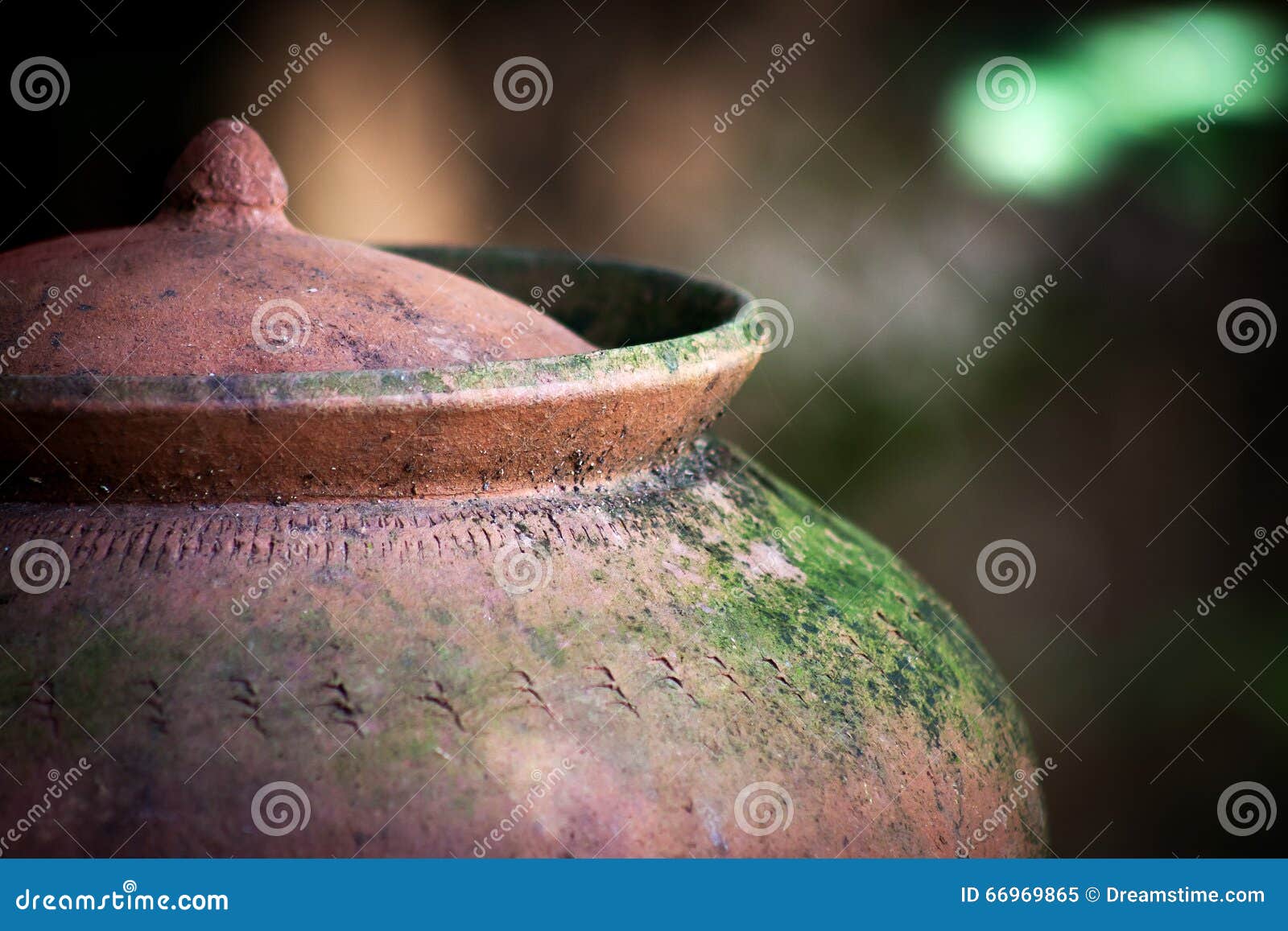 Red clay pot stock image. Image of pottery, ancient, green - 66969865