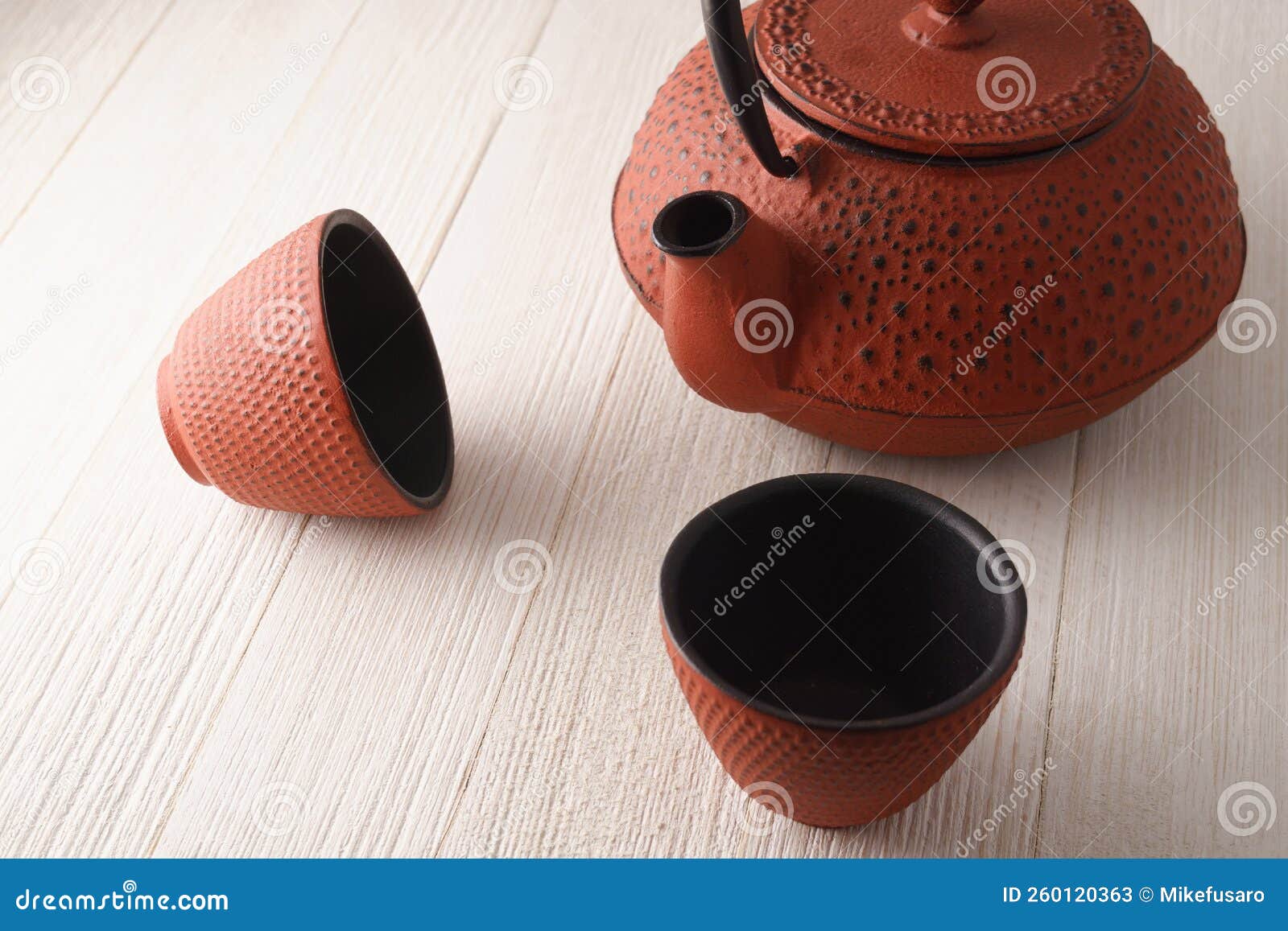 Red clay tea pot set stock image. Image of black, china - 260120363