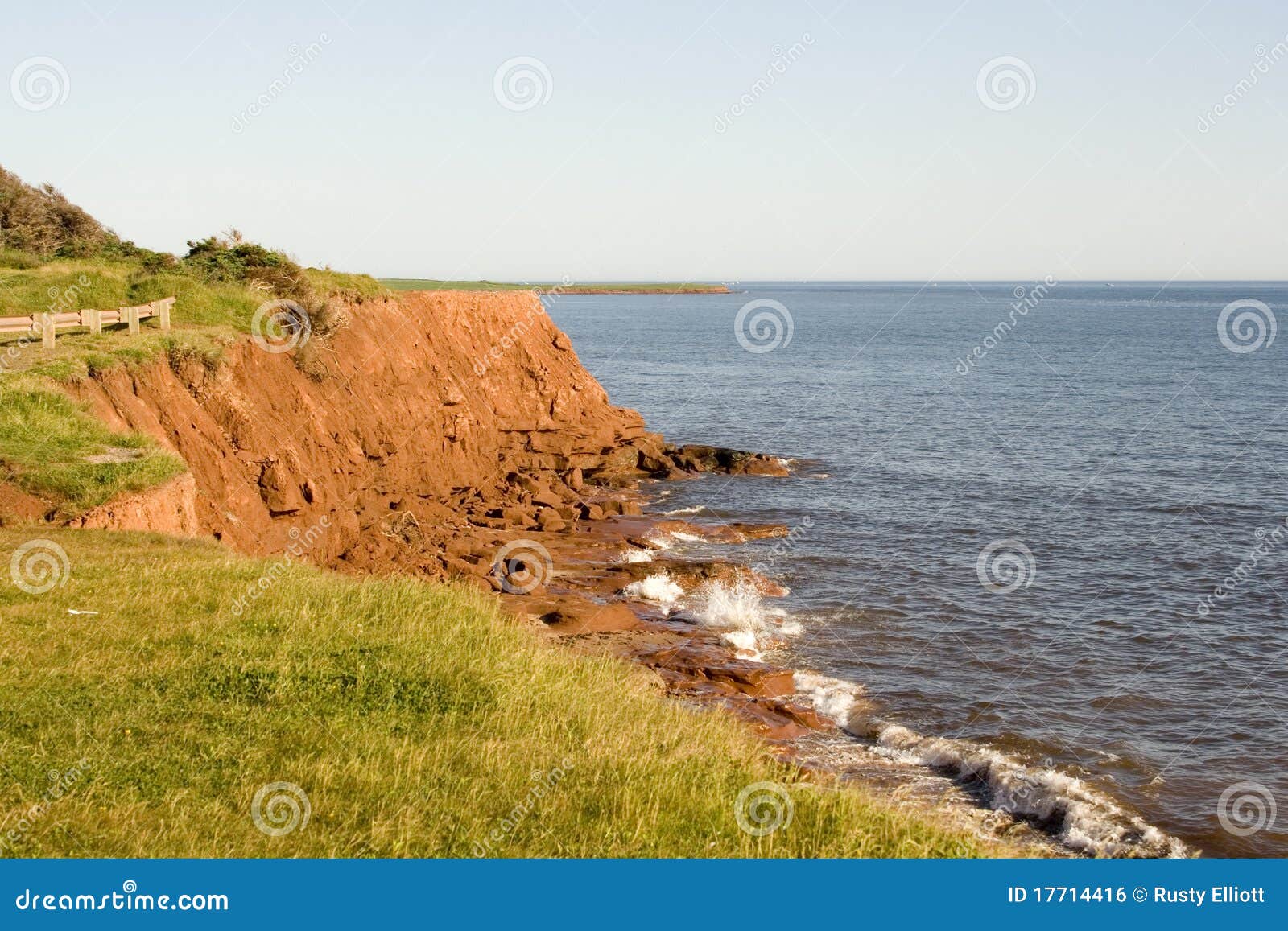 Red Cliffs of PEI stock photo. Image of atlantic, canada - 17714416