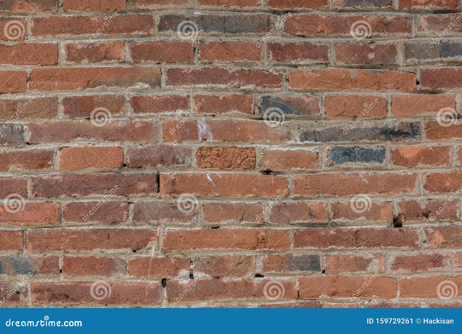 Red Clinker Brick Wall of an Old Building Stock Image - Image of door ...