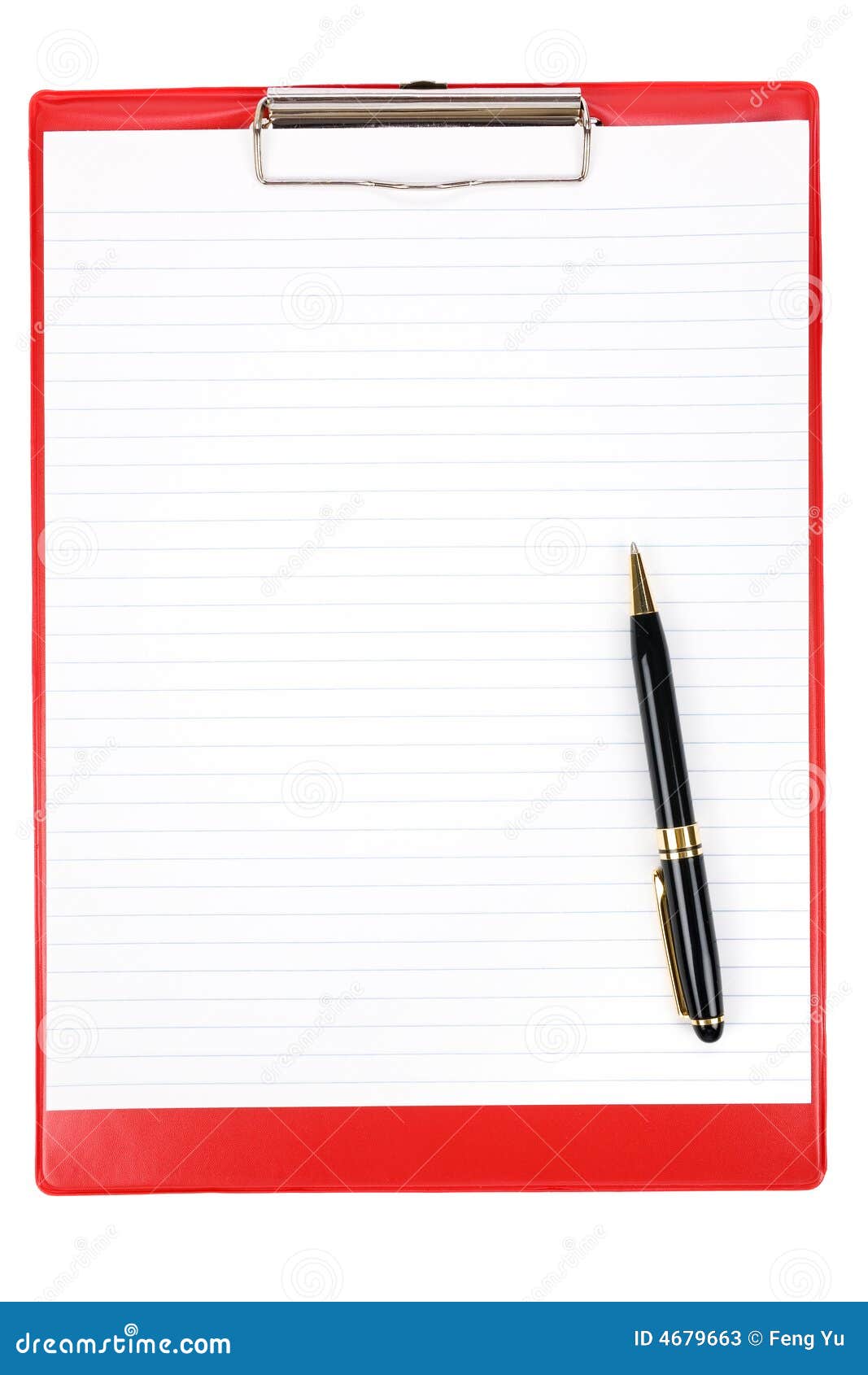 Red Clipboard stock image. Image of note, blank, isolated - 4679663