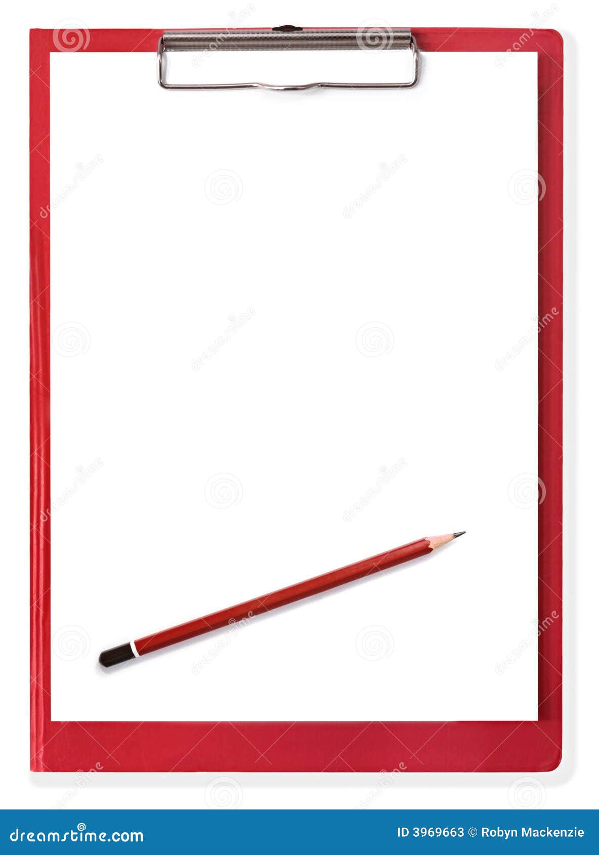 Red Clipboard with Blank Paper and Pencil Stock Image - Image of white ... Red Clipboard with Blank Paper and Pencil Stock Image - Image of white ...