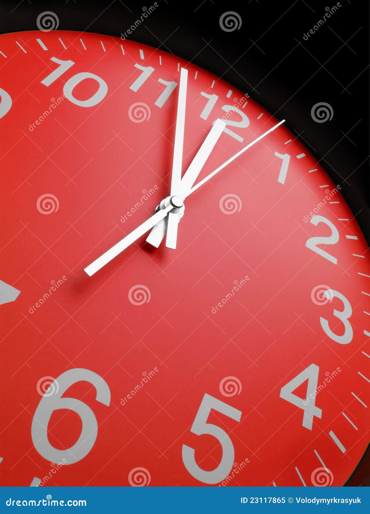 Red clock face stock image. Image of alarm, cycle, analog - 23117865