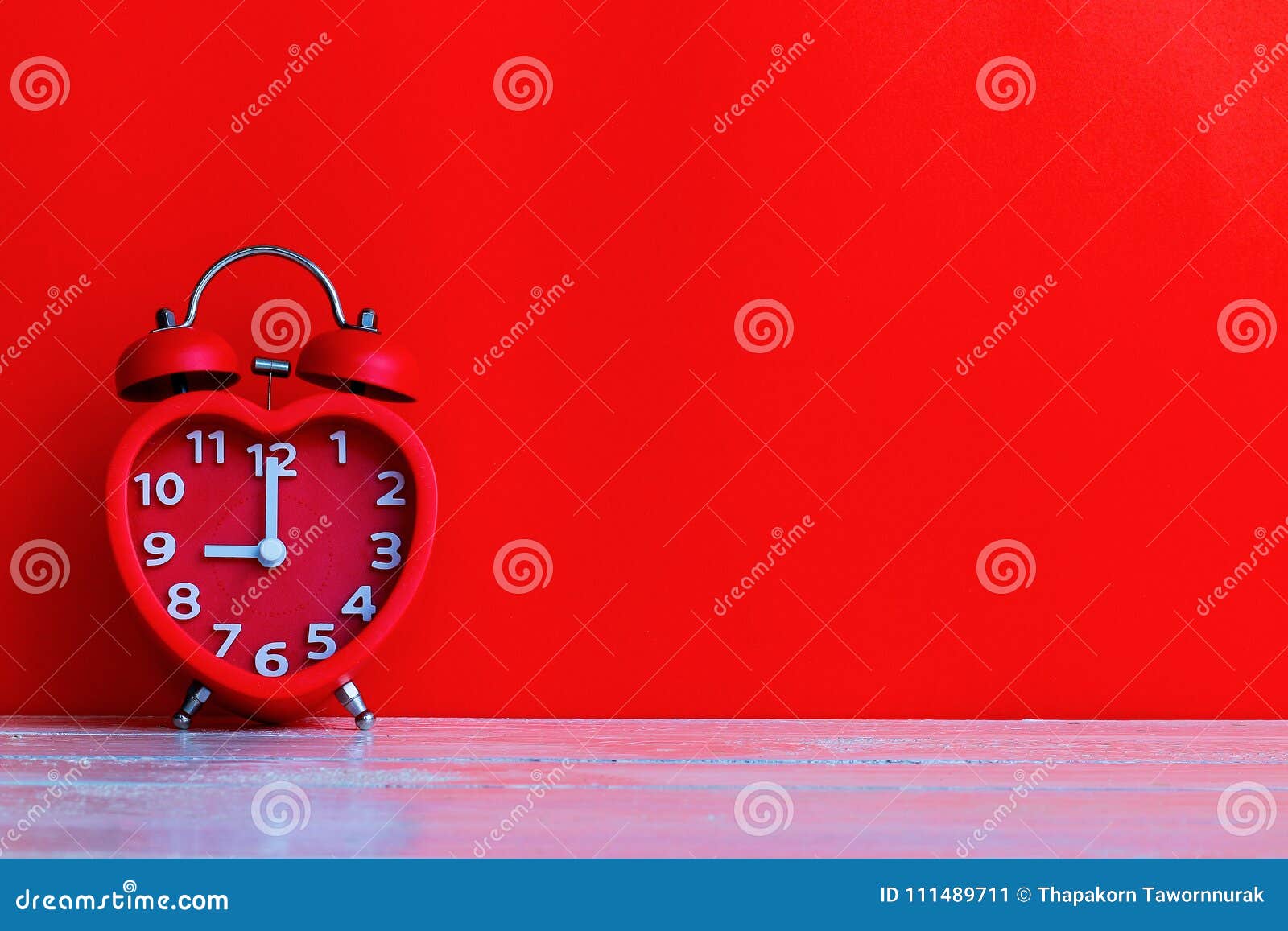 Red Clock Mark at 9 O`clock Stock Image - Image of mark, object: 111489711