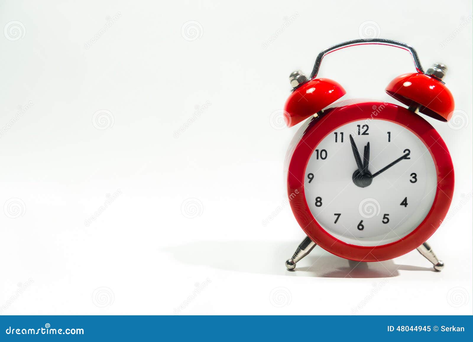Red clock stock image. Image of striking, time, jobb - 48044945