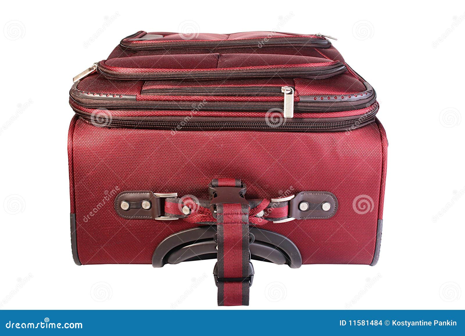 The red closed suitcase stock photo. Image of airplane - 11581484