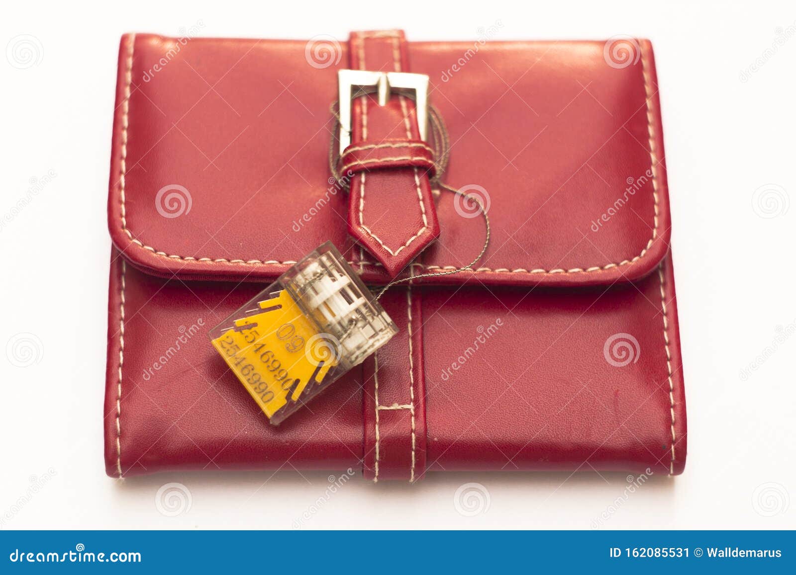 Sealed wallet. Isolated stock image. Image of white - 162085531