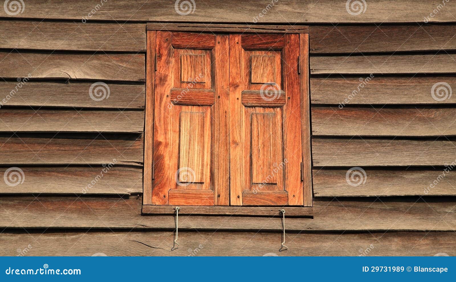 Red closed wooden windows stock image. Image of aged - 29731989