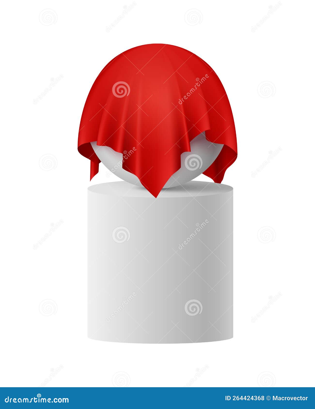 Red Cloth Cover Composition Stock Vector - Illustration of wonder ...