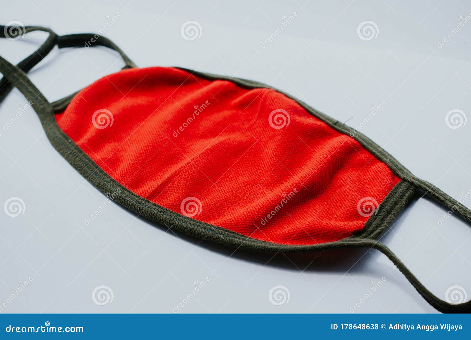RED, the Cloth Face Mask stock photo. Image of cloth - 178648638