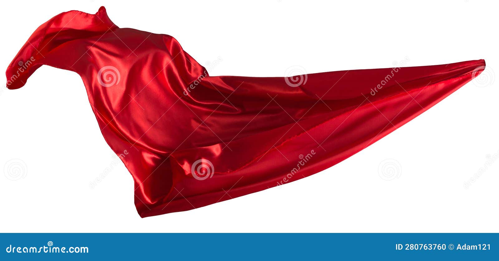 Red cloth flutters stock photo. Image of veil, isolated - 280763760