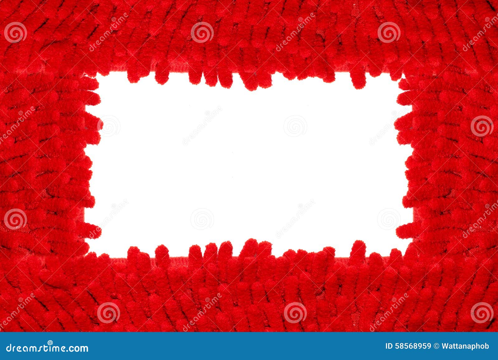 Red Cloth Mat Isolated on White Background. Stock Image - Image of ...