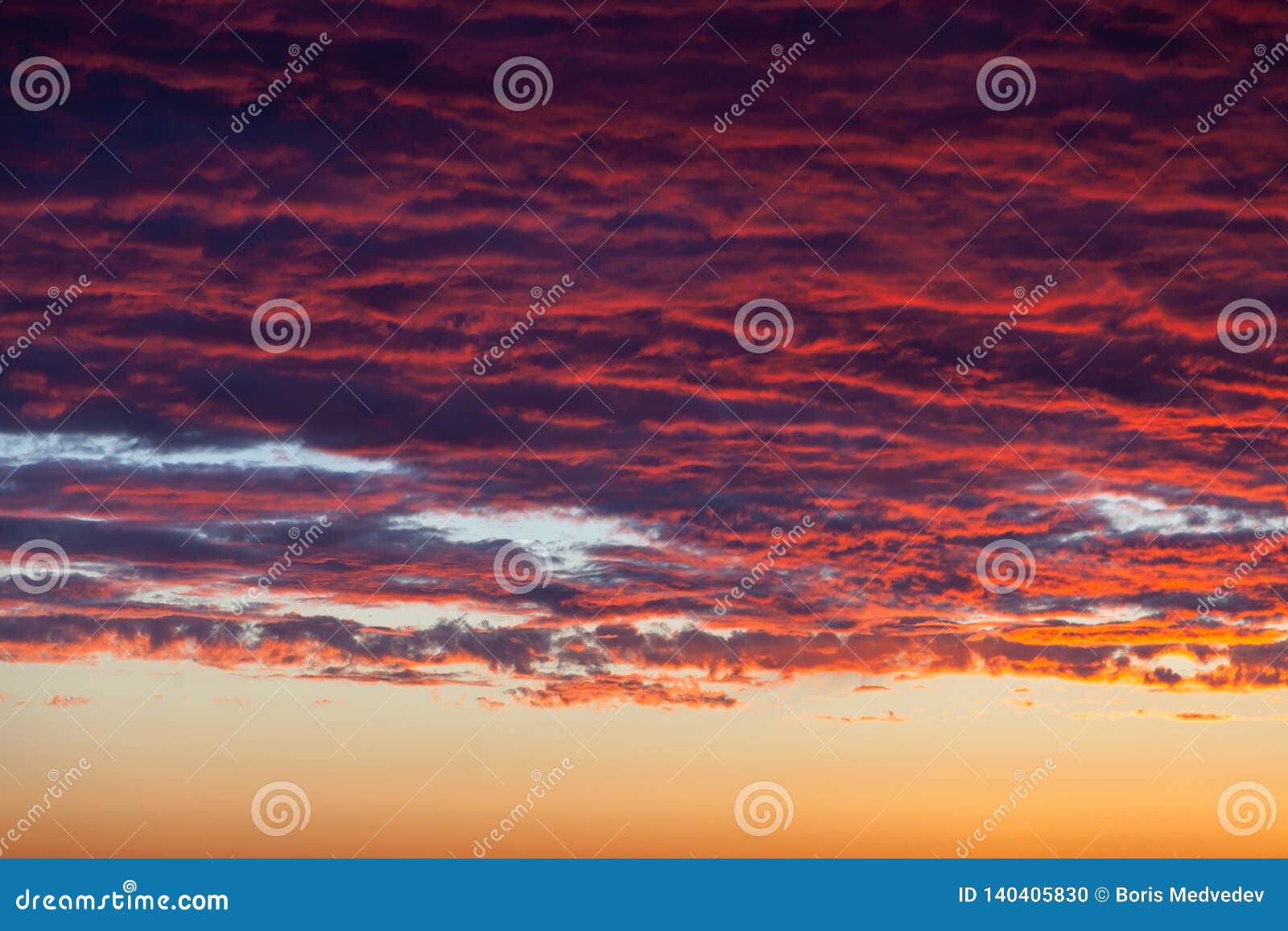 Red Cloud Texture, Sunrise, Sunset Overall Plan Stock Photo - Image of ...