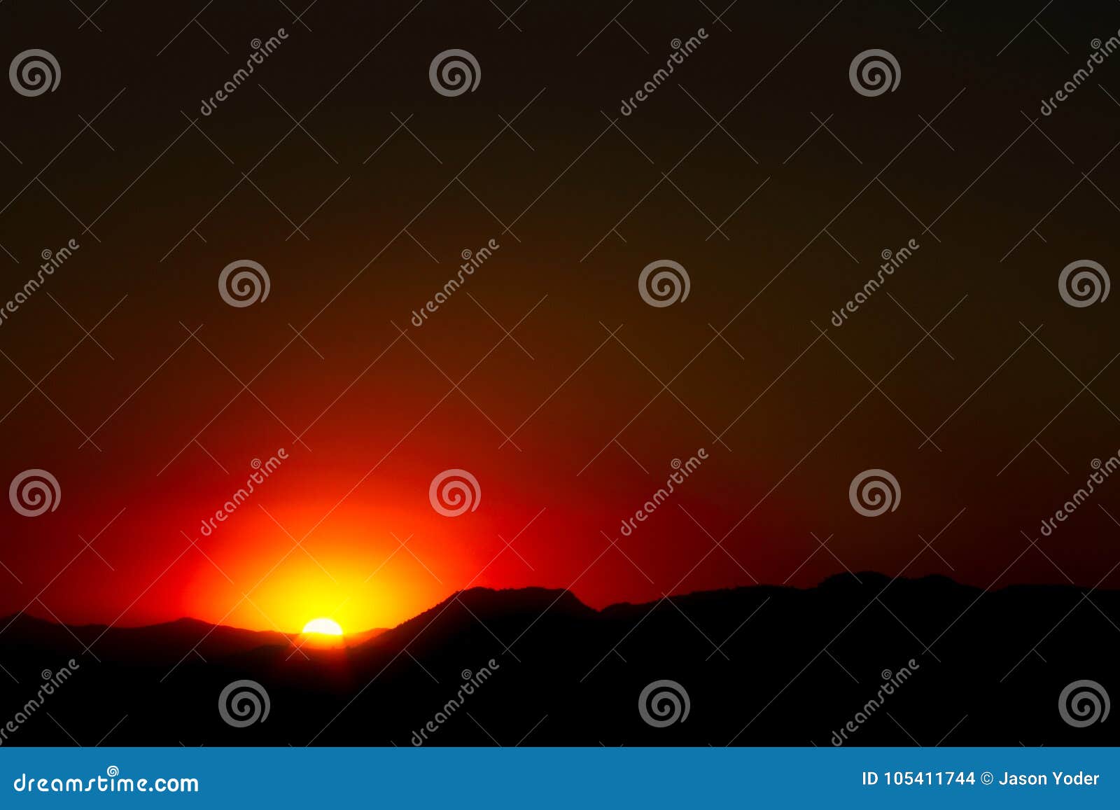 Red Sunset stock photo. Image of light, dark, romantic - 105411744