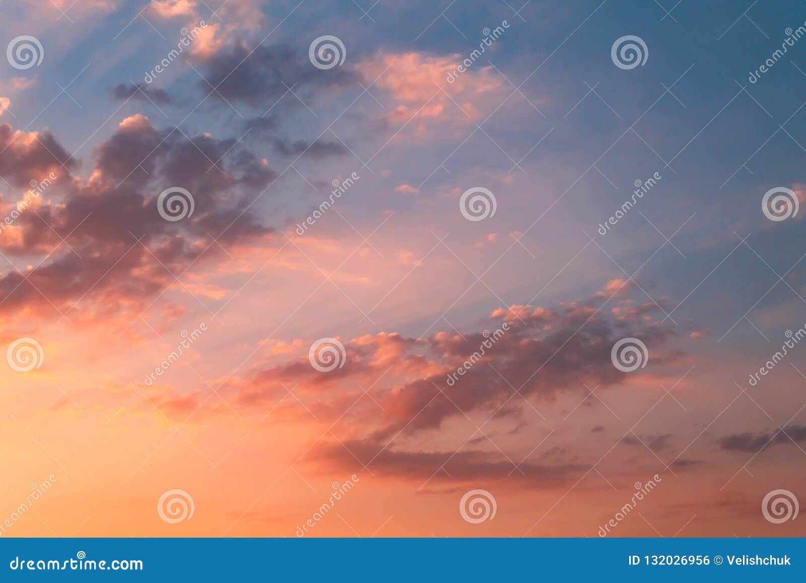Red Clouds Sunset with the Beautiful Rays Stock Photo - Image of ...