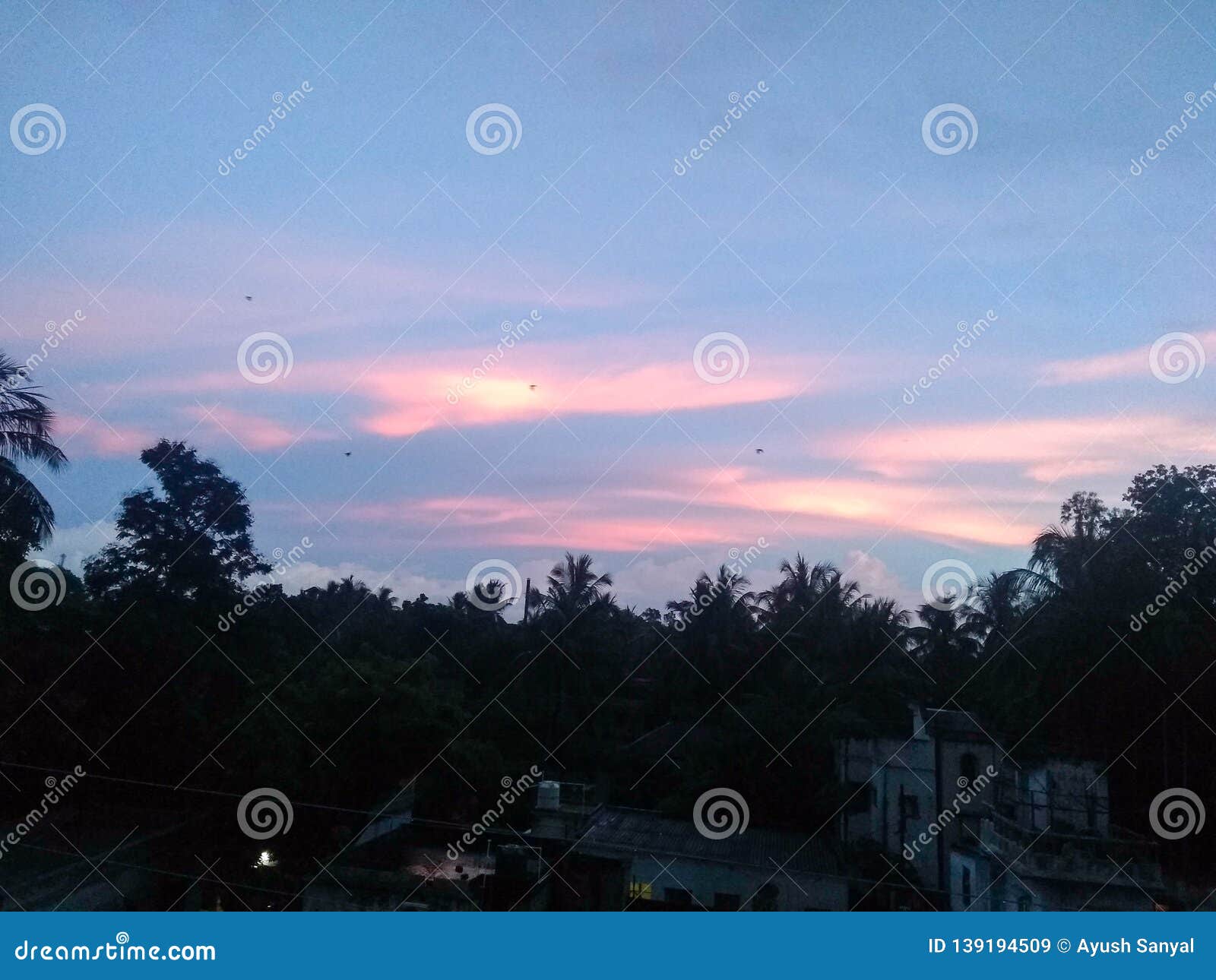 Red Cloudy Sky stock image. Image of cloudy, sunset - 139194509