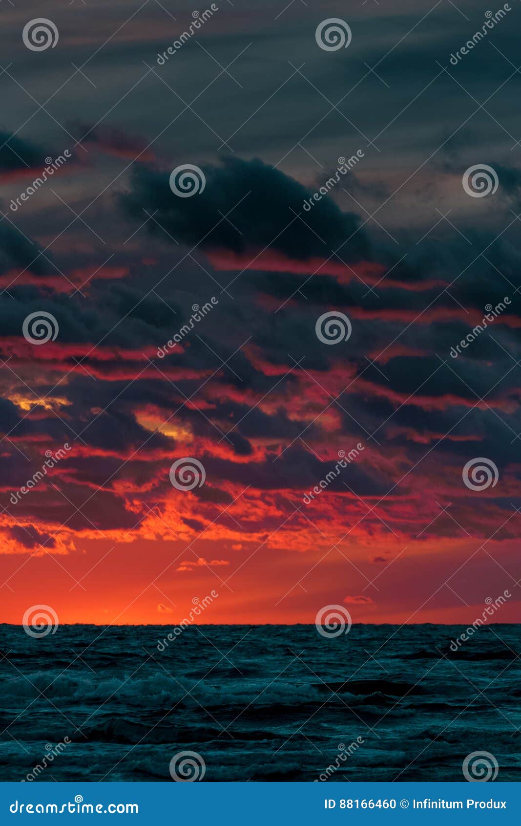 Red cloudy sunset sky stock photo. Image of twilight - 88166460