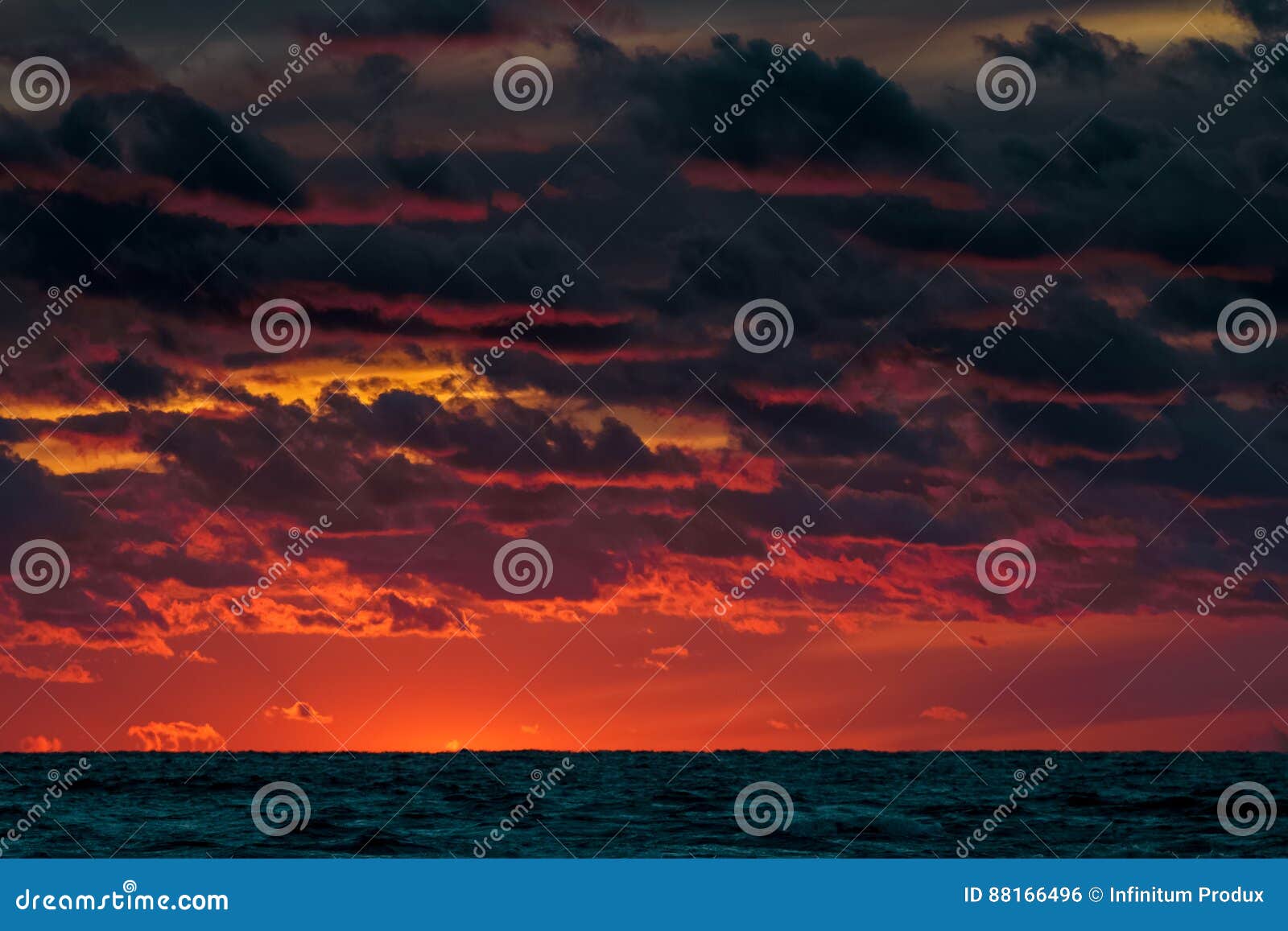 Red cloudy sunset sky stock photo. Image of scene, beach - 88166496