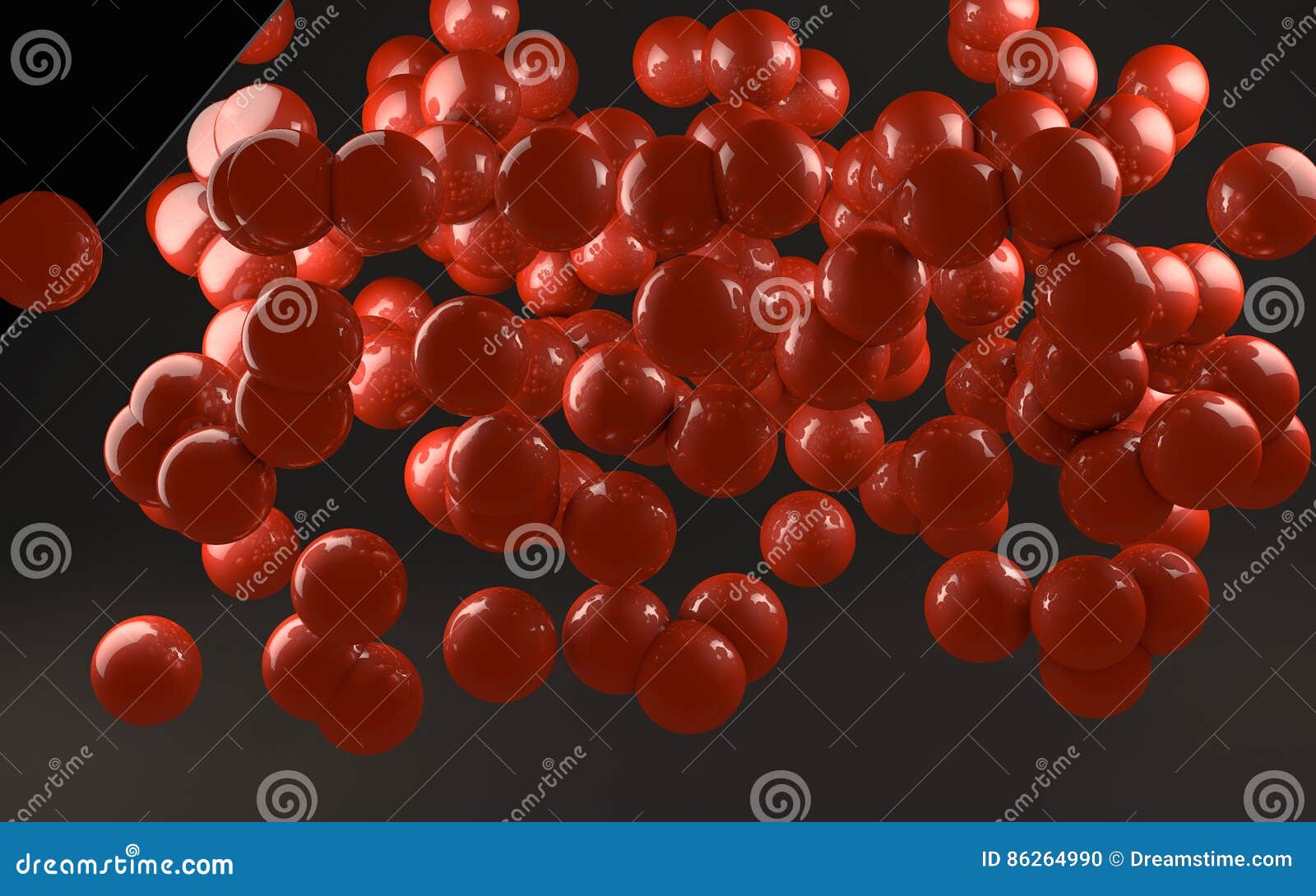 Red Cluster stock illustration. Illustration of cluster - 86264990