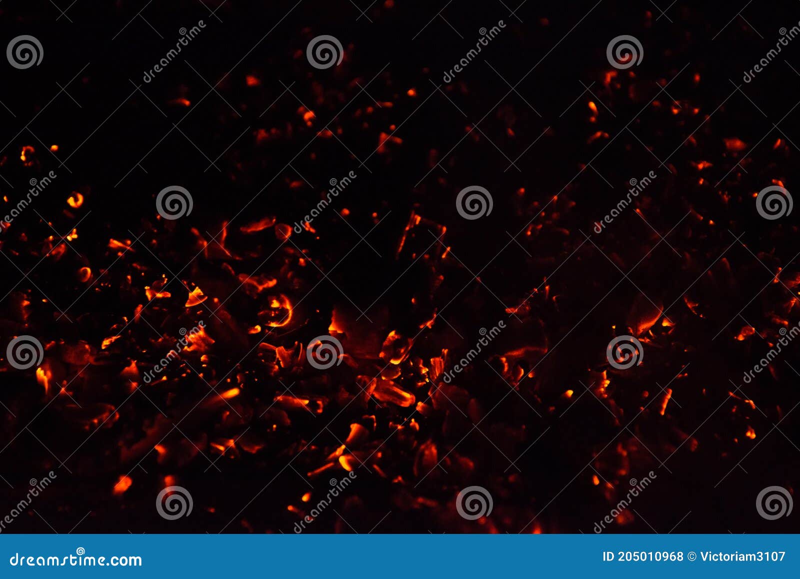 Burning Red Embers of a Campfire Stock Photo - Image of fire, embers ...
