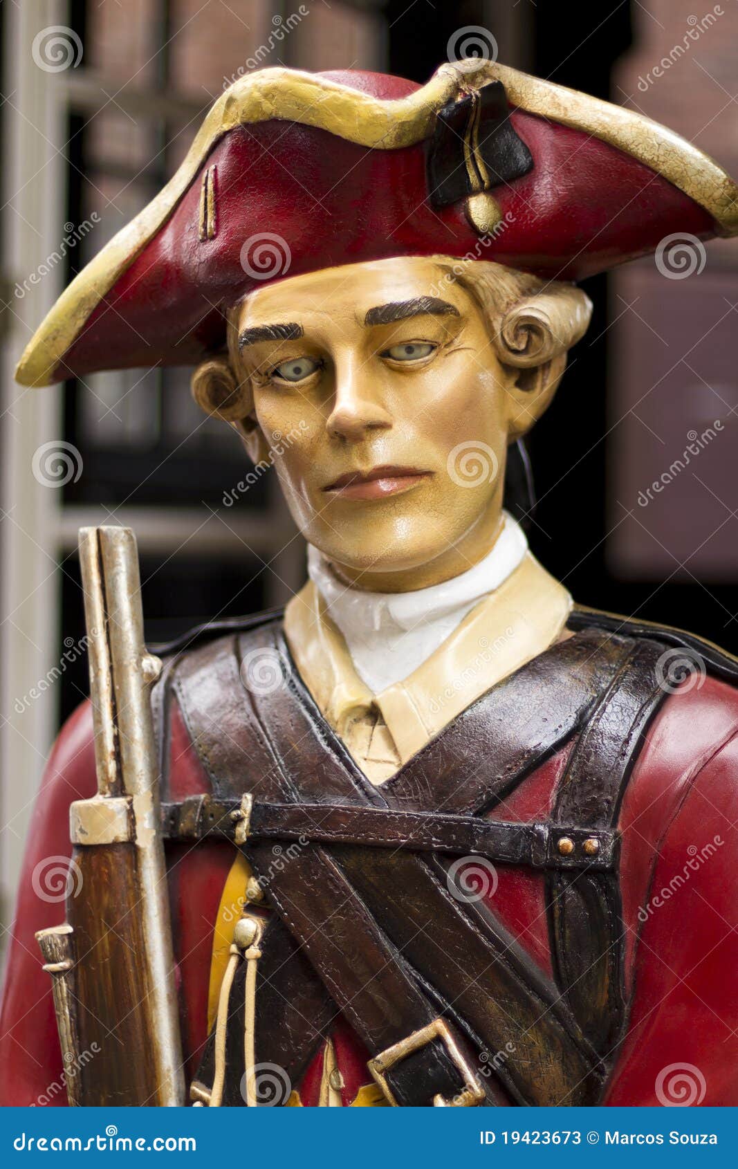 Red Coat Soldier stock image. Image of statue, english - 19423673