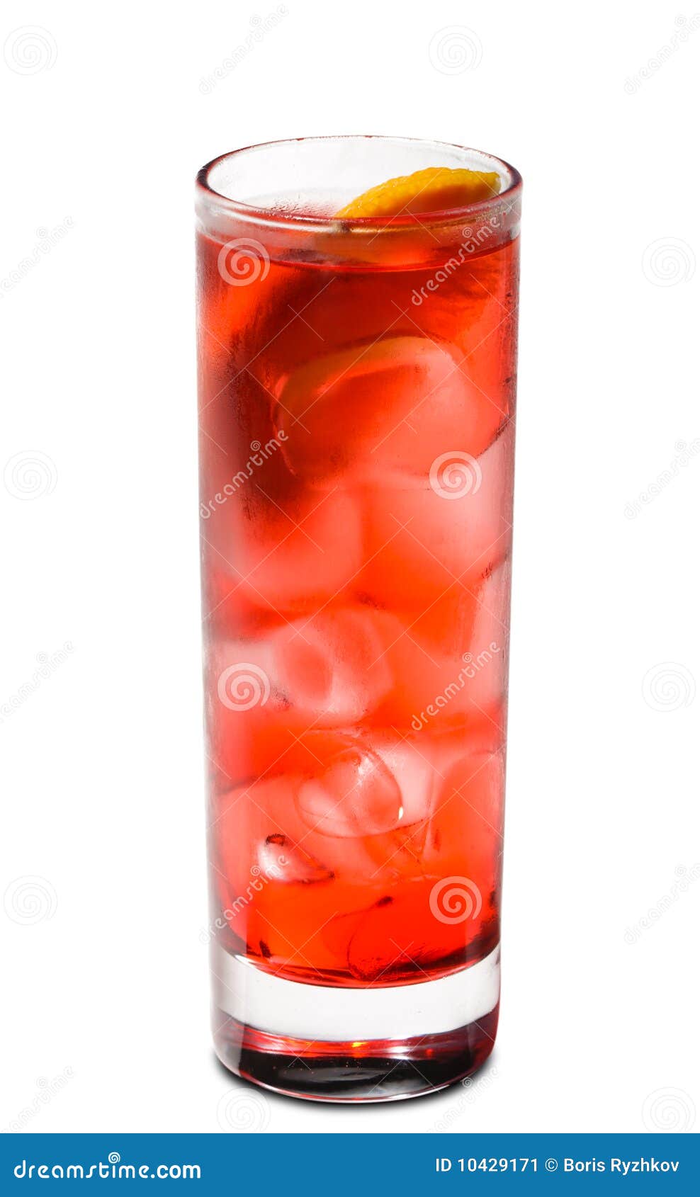 Red Cocktail stock image. Image of isolated, refreshing - 10429171
