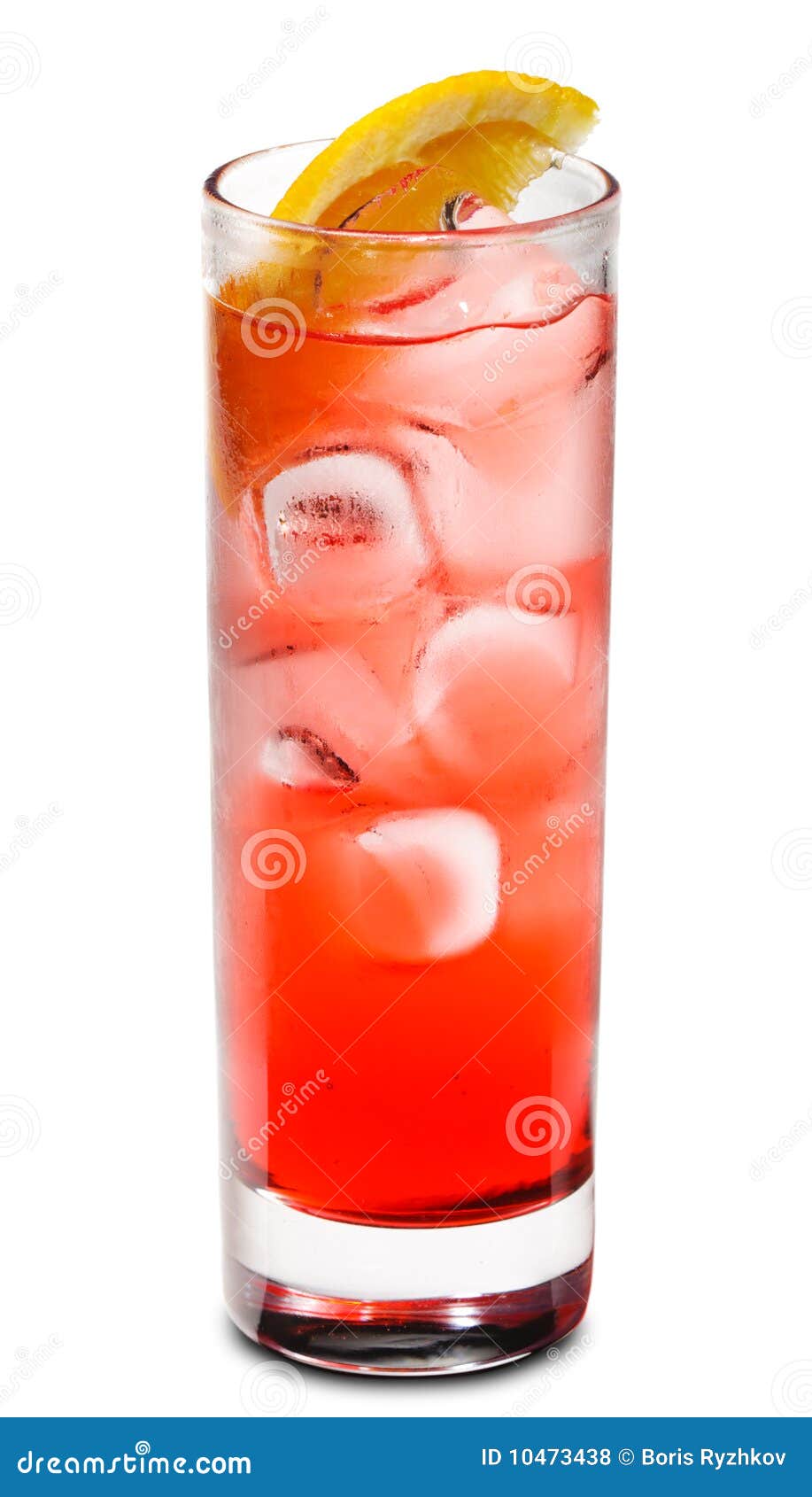 Red Cocktail stock photo. Image of slice, liquor, campari - 10473438