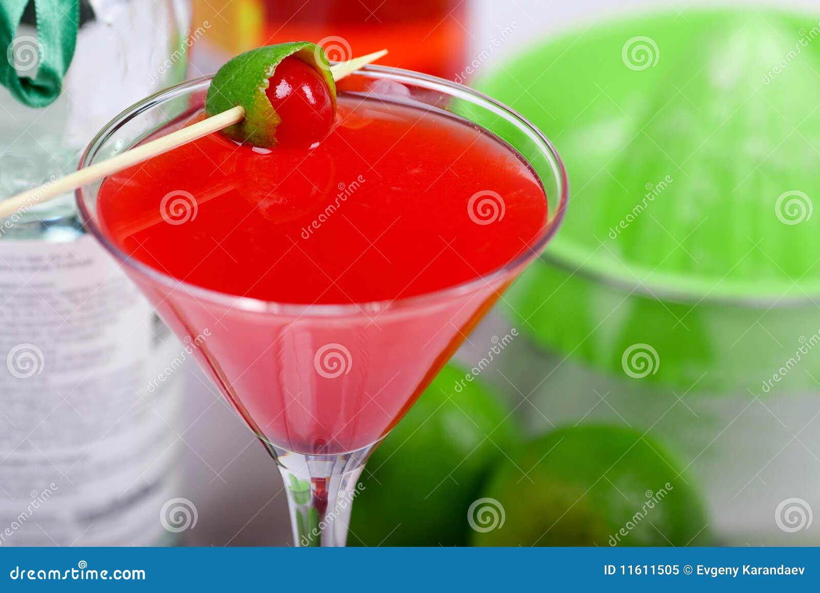 Red cocktail stock image. Image of orange, juice, drink - 11611505