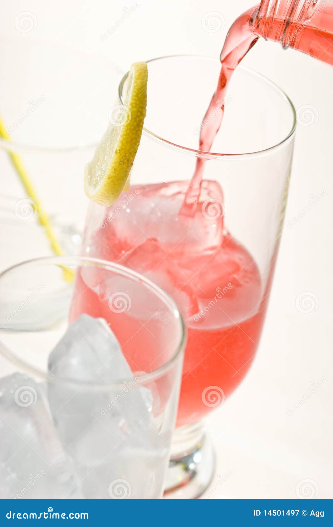 Red cocktail stock image. Image of cold, lemon, color - 14501497