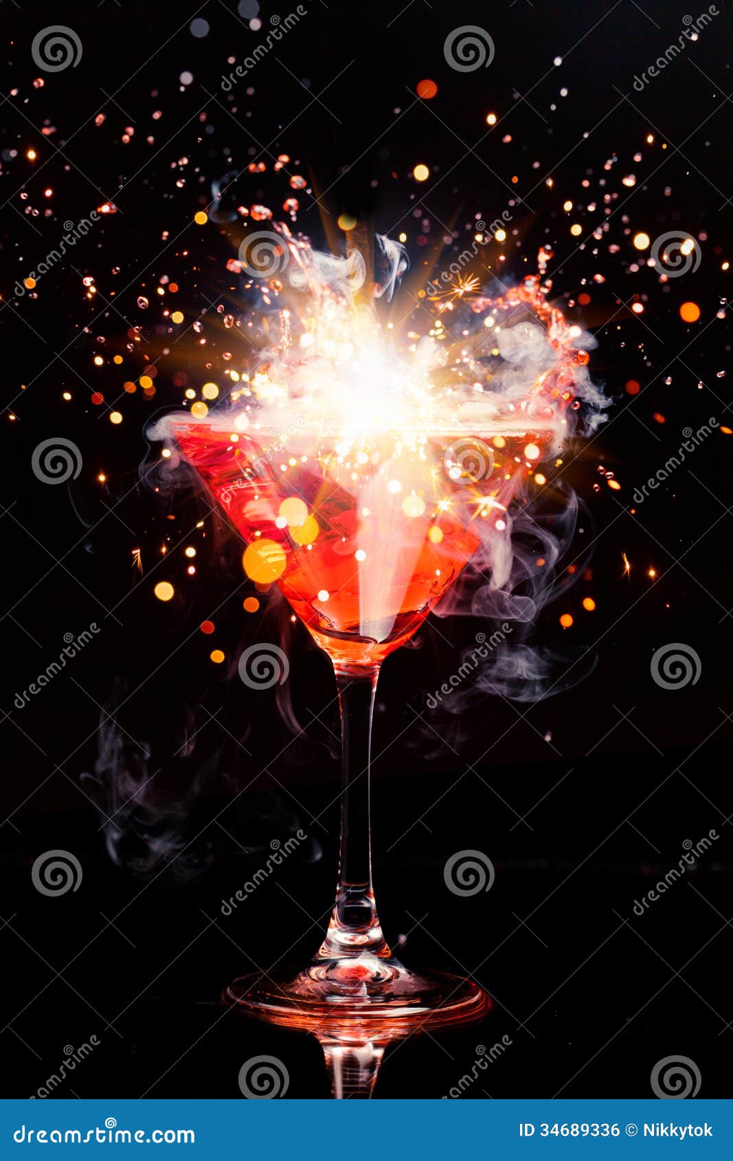 Red cocktail with splash stock photo. Image of black - 34689336