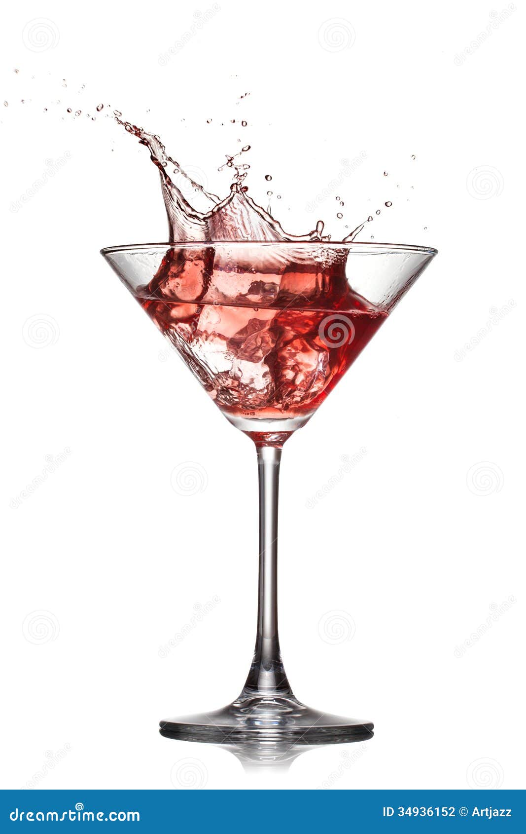 Red cocktail with splash stock photo. Image of celebrate - 34936152