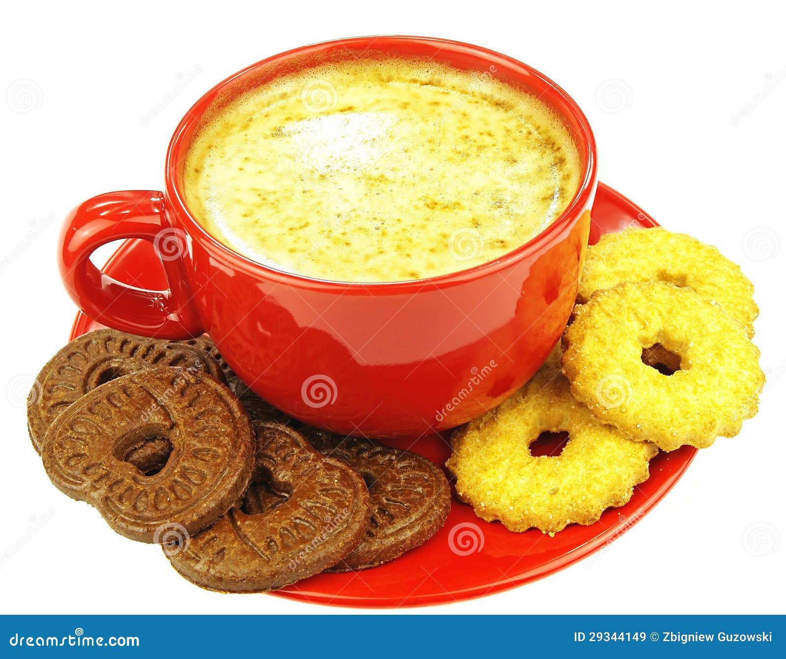 Red coffee cup stock image. Image of closeup, macro, coffee - 29344149