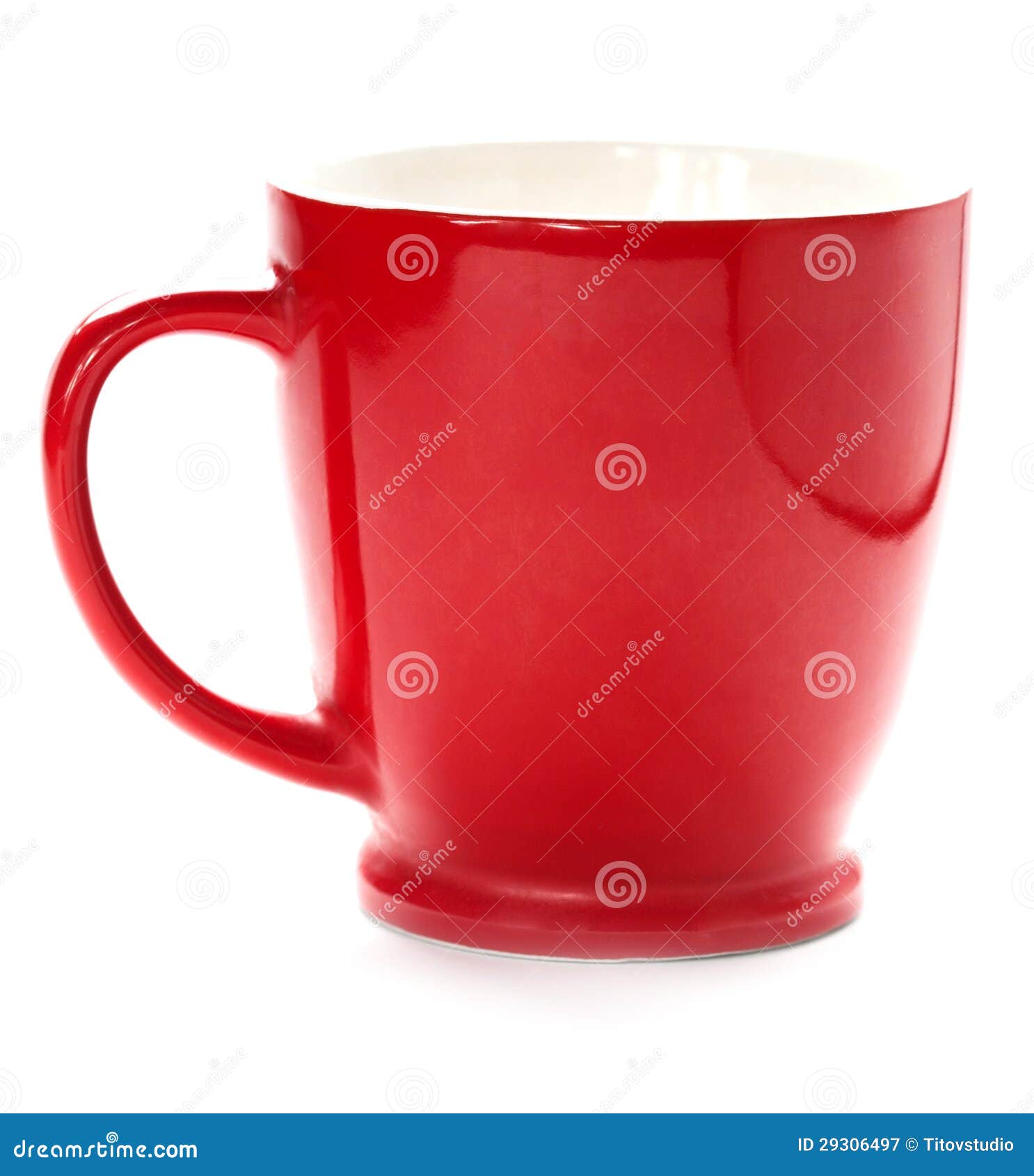 Red coffee cup. isolated stock image. Image of ceramic - 29306497