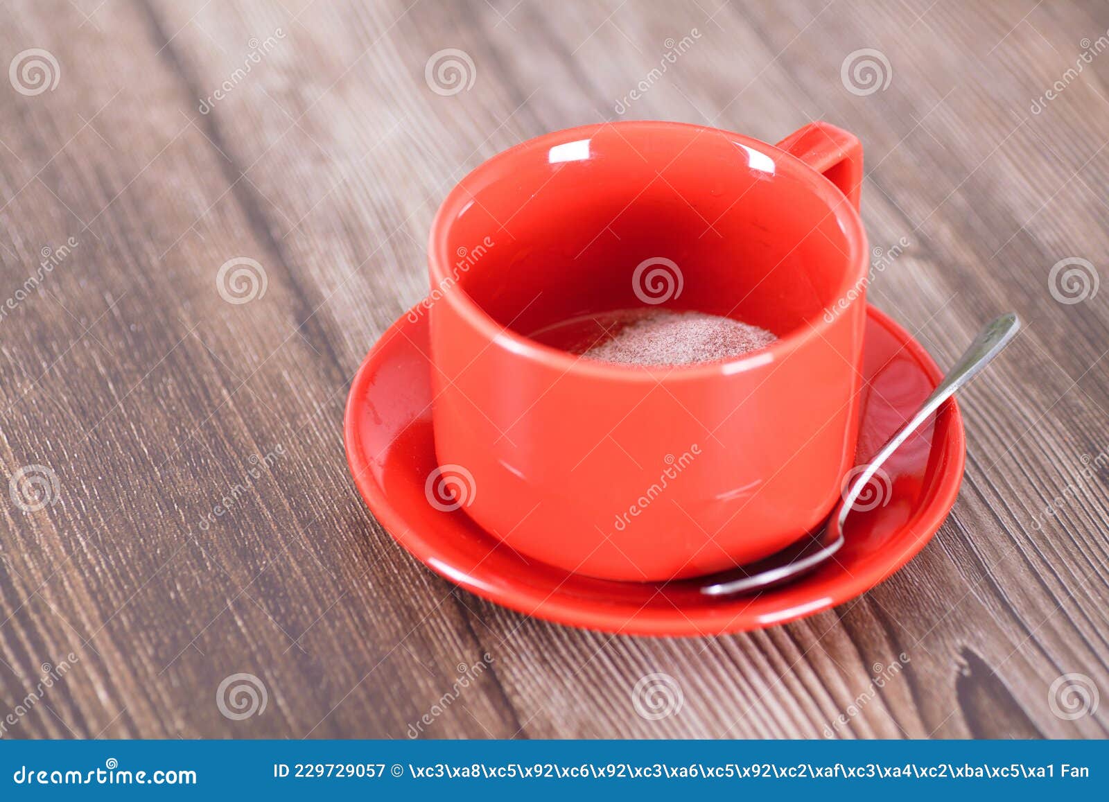 Red Coffee Cup and Coffee Powder Inside Stock Image - Image of code ...