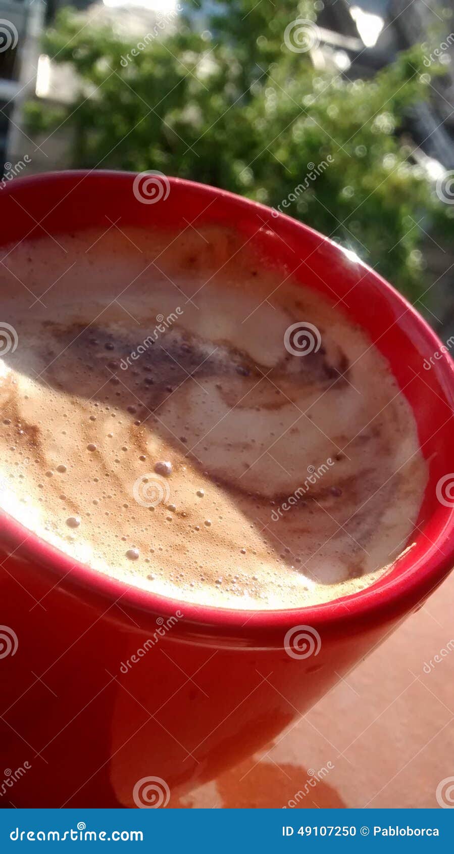 Red coffee cup stock photo. Image of drink, view, coffee - 49107250