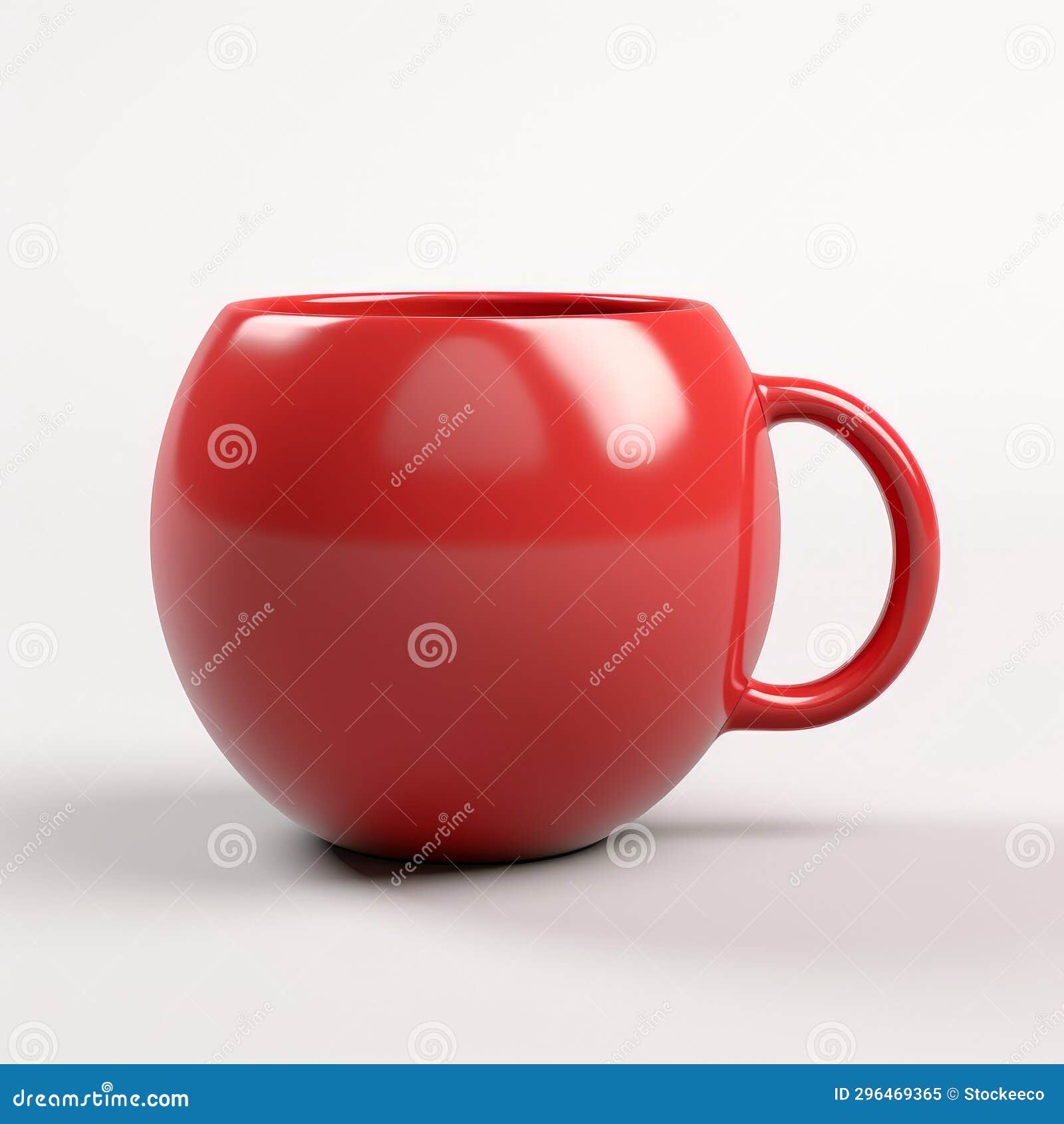 Red Coffee Mug Sphere in White - Creative Commons Attribution 3d Model ...