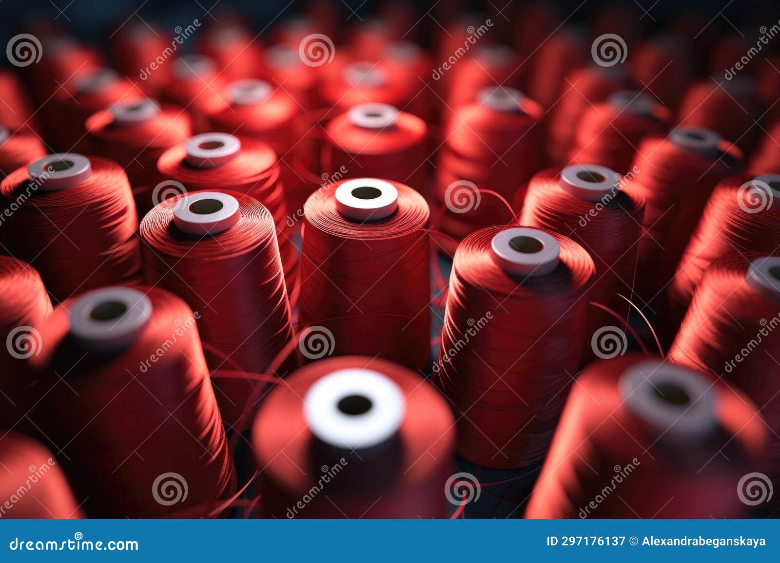 Coils With Threads Of Different Shades Of Beige Royalty-Free Stock ...