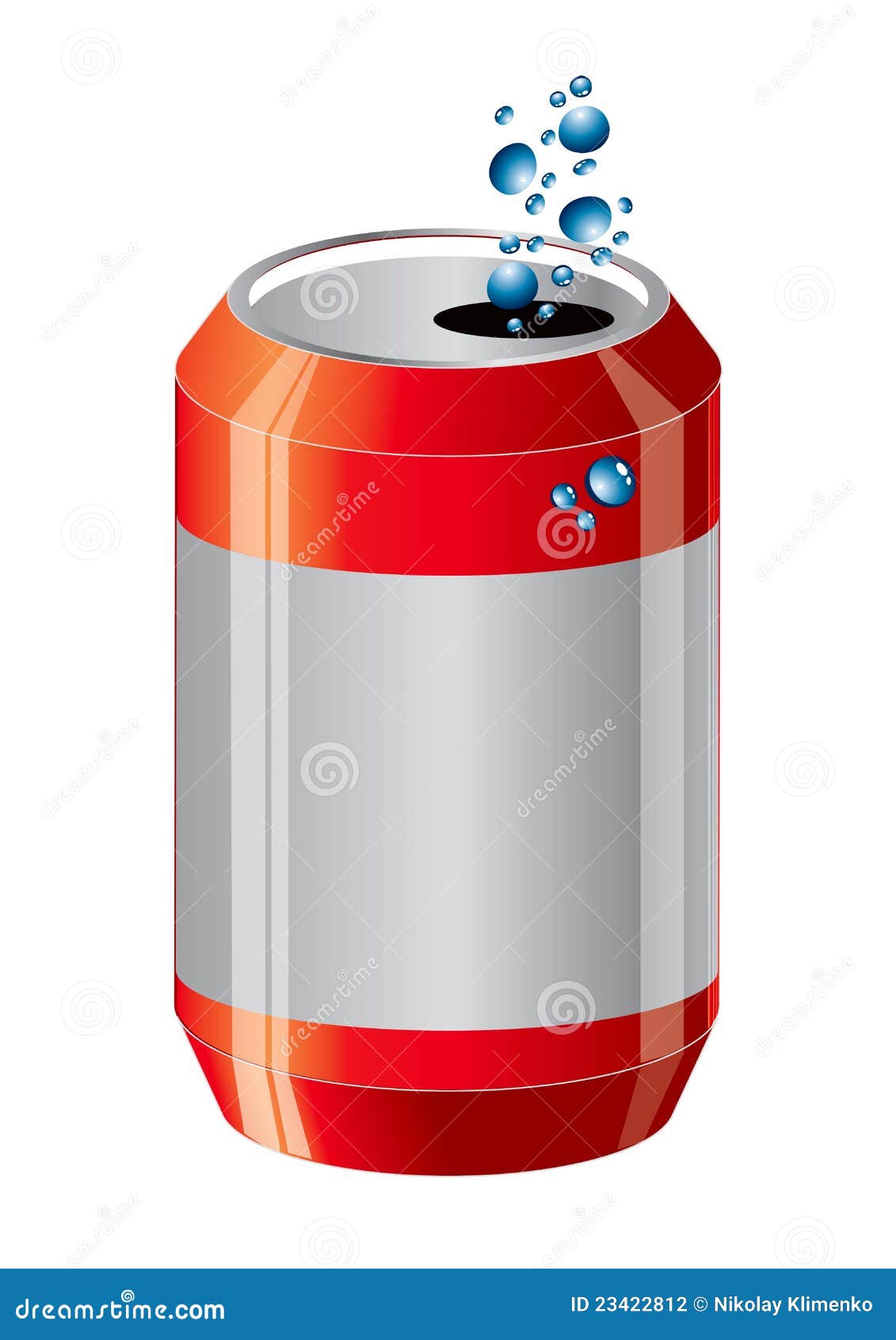 Red cola stock vector. Illustration of container, glossy - 23422812