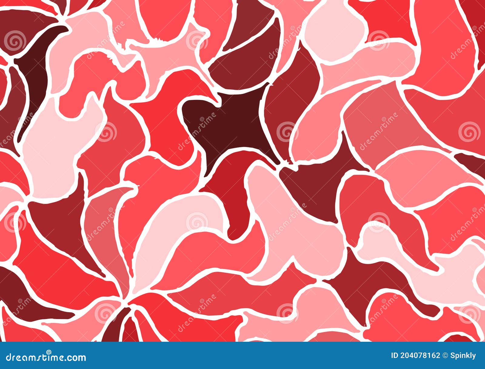 Red Collage Pattern for Backgrounds Stock Illustration - Illustration ...