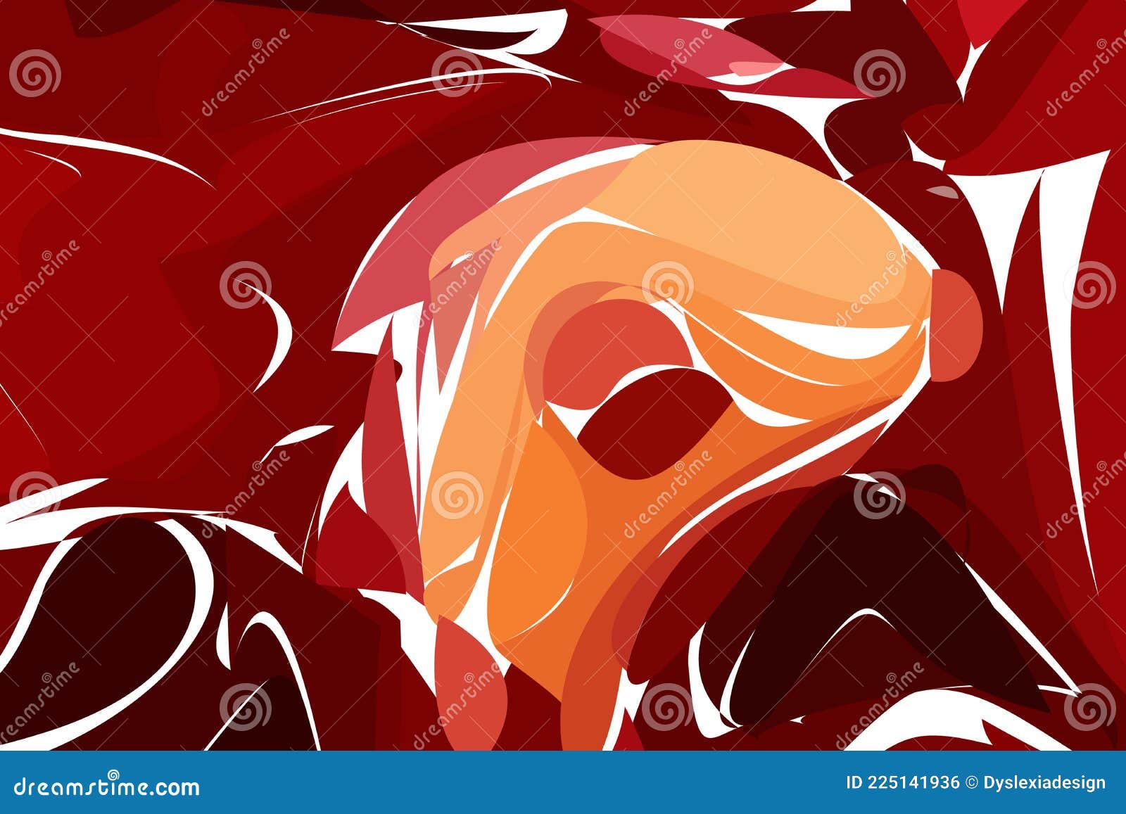 Red Color Background. Abstract Illustration Stock Illustration ...