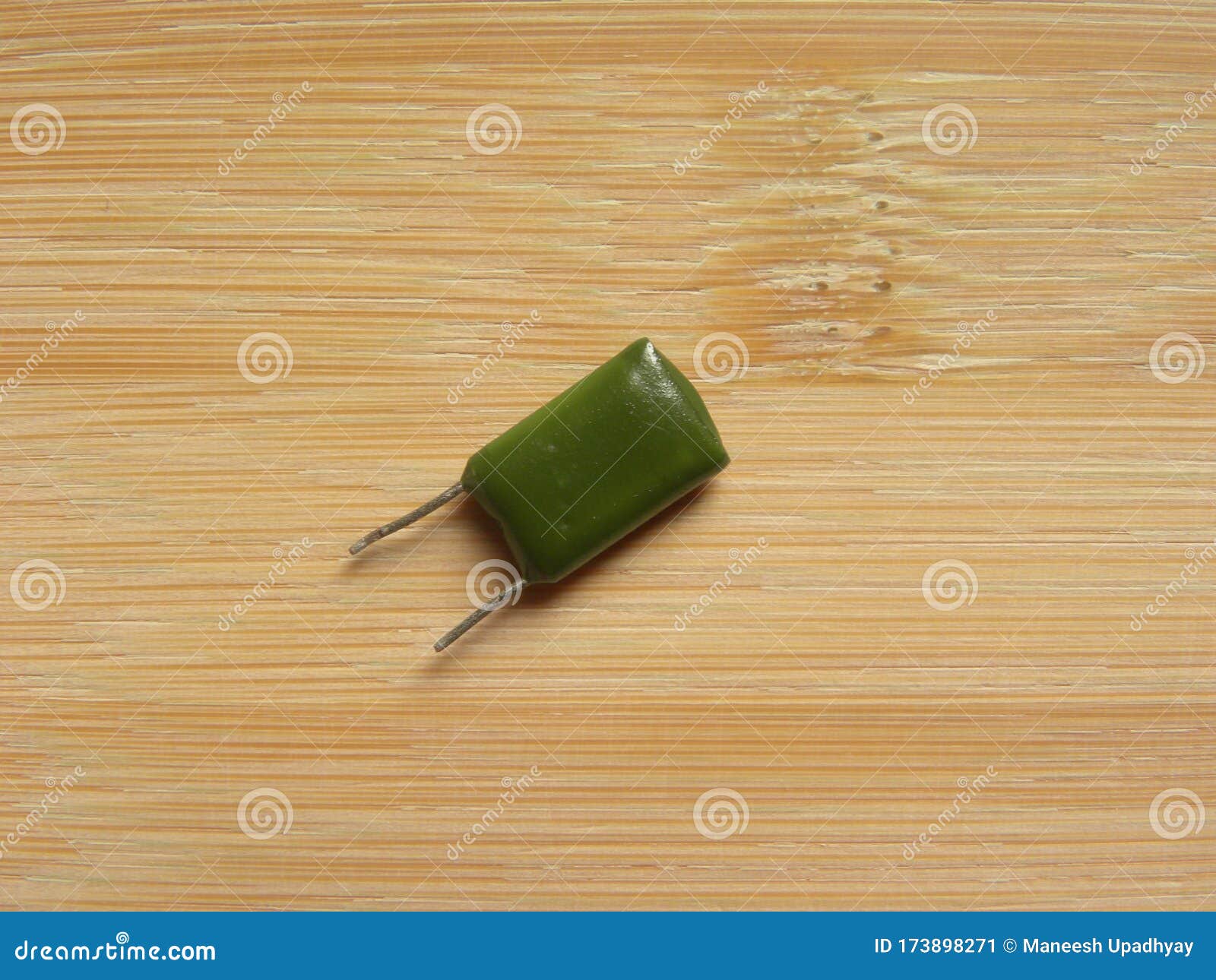 Green ceramic Capacitor stock image. Image of element - 173898271