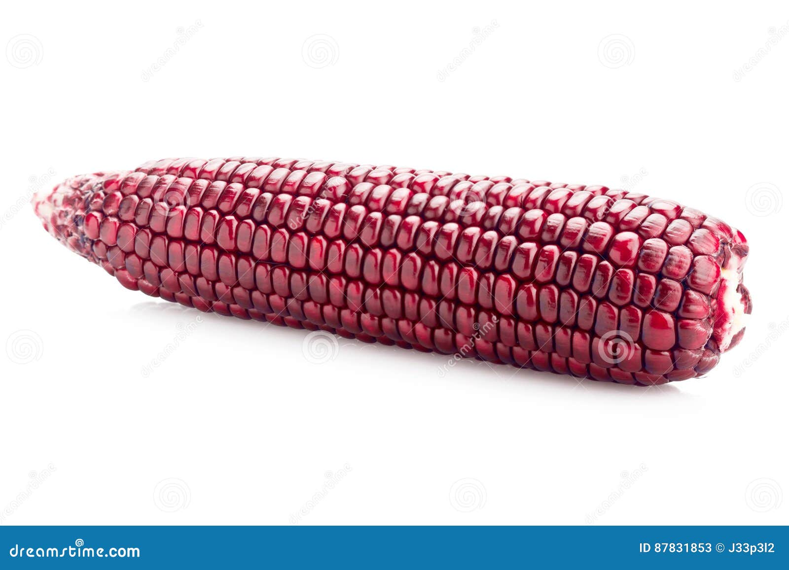 Red Color Corn Isolated on White Background Stock Image - Image of ...