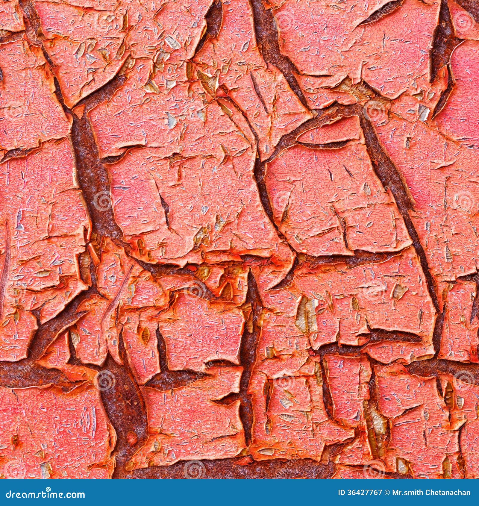 Red Color Cracked Paint Texture Stock Image - Image of close, cracked ...