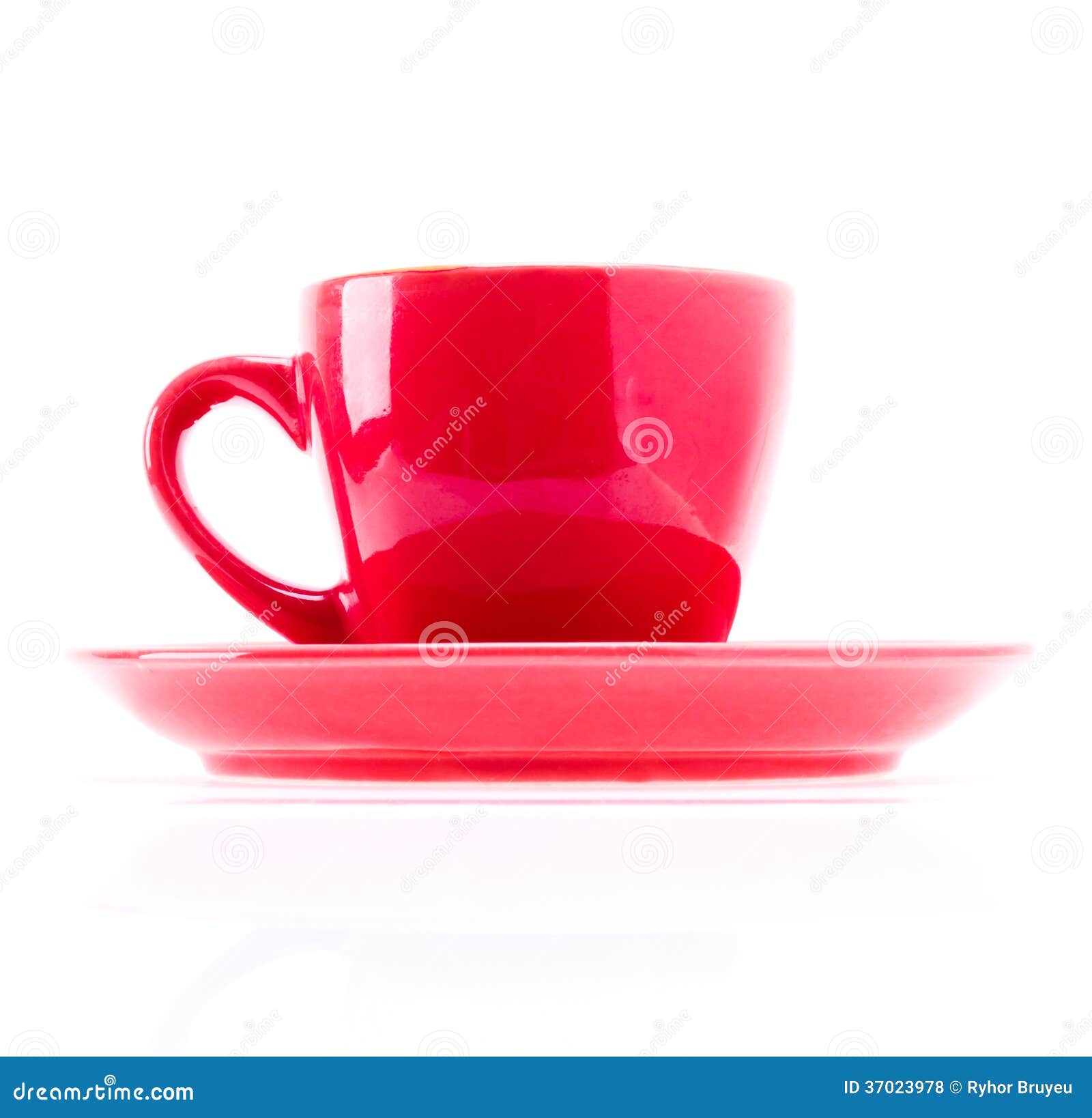 Red Color Cup stock photo. Image of love, pottery, tableware - 37023978