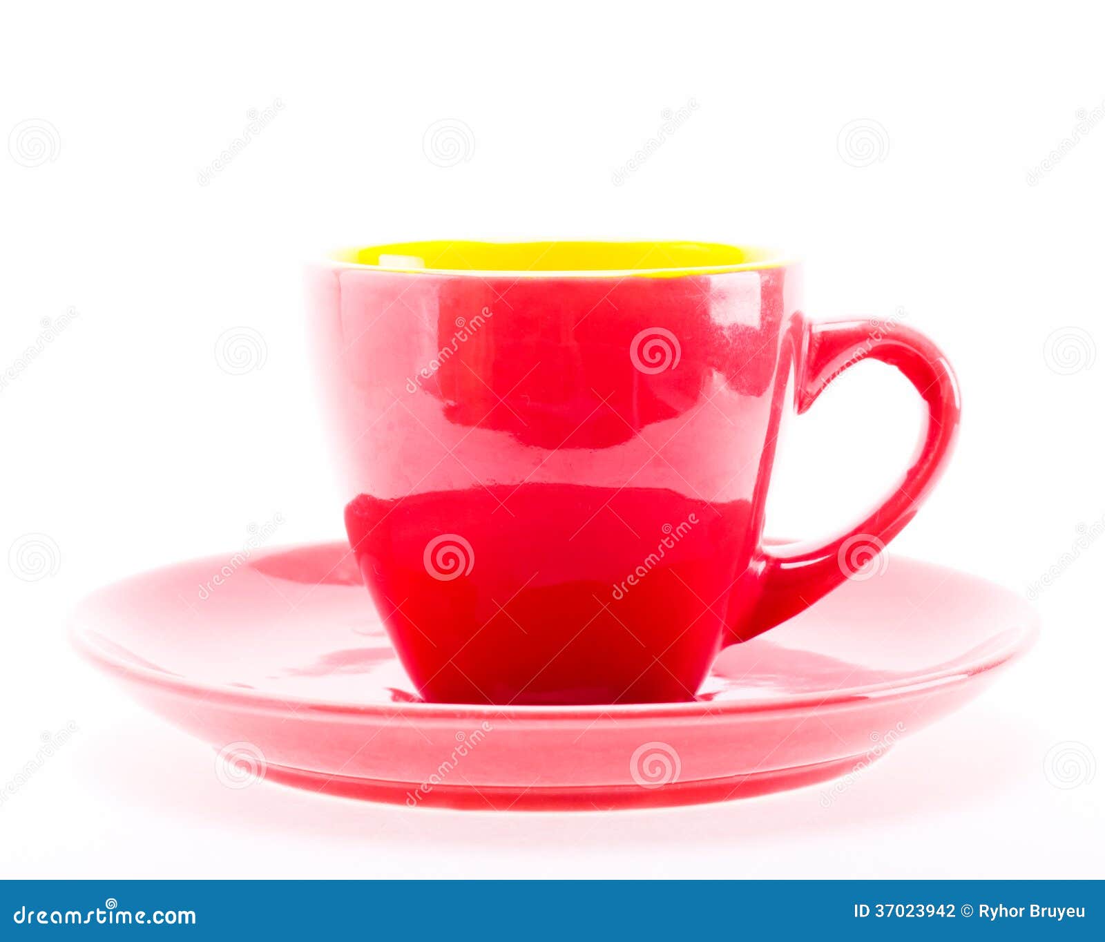 Red Color Cup stock photo. Image of utensils, empty, deep - 37023942