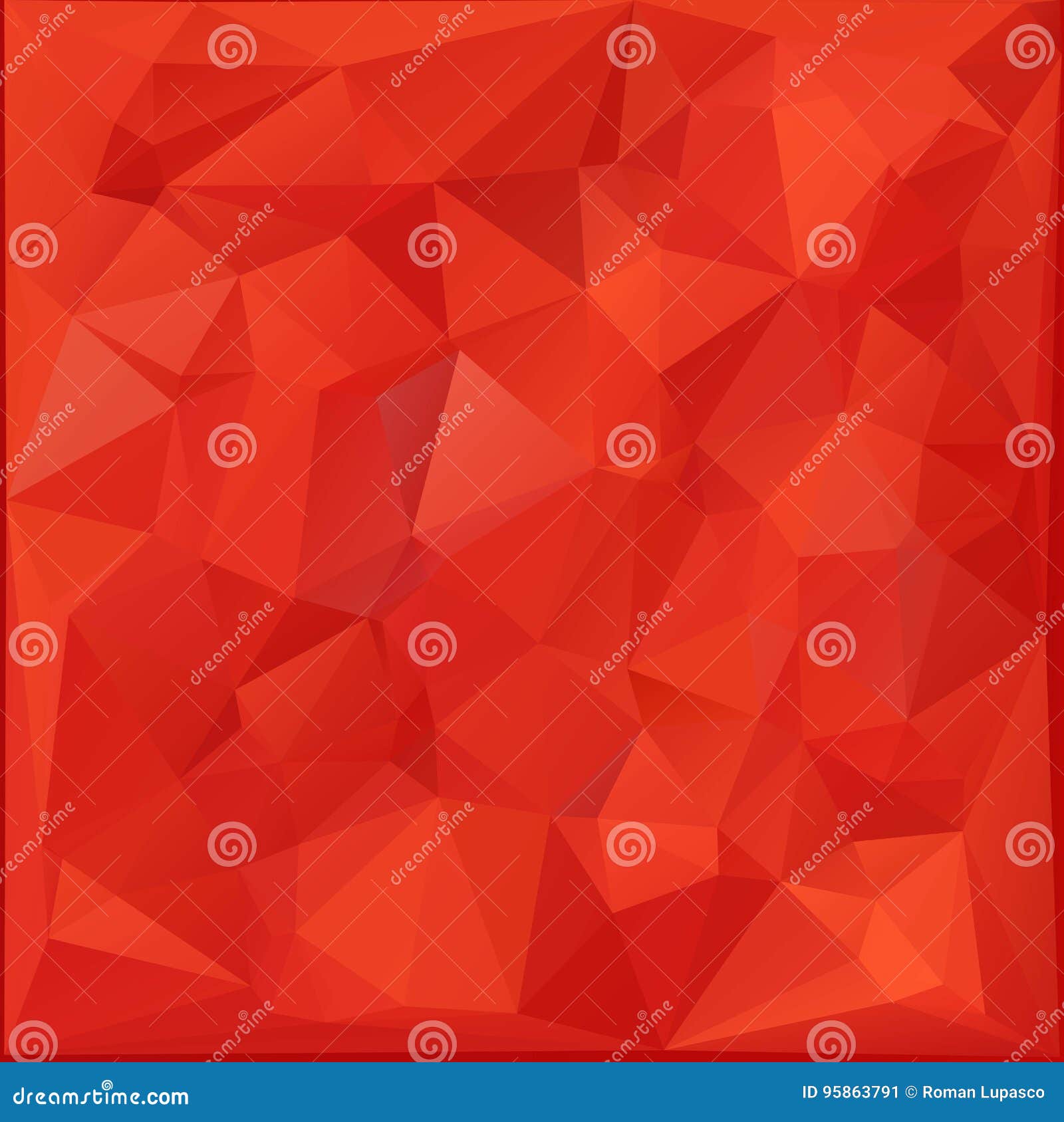 Red Color 3d Polygon Background, Modern Origami Texture. Stock Vector ...