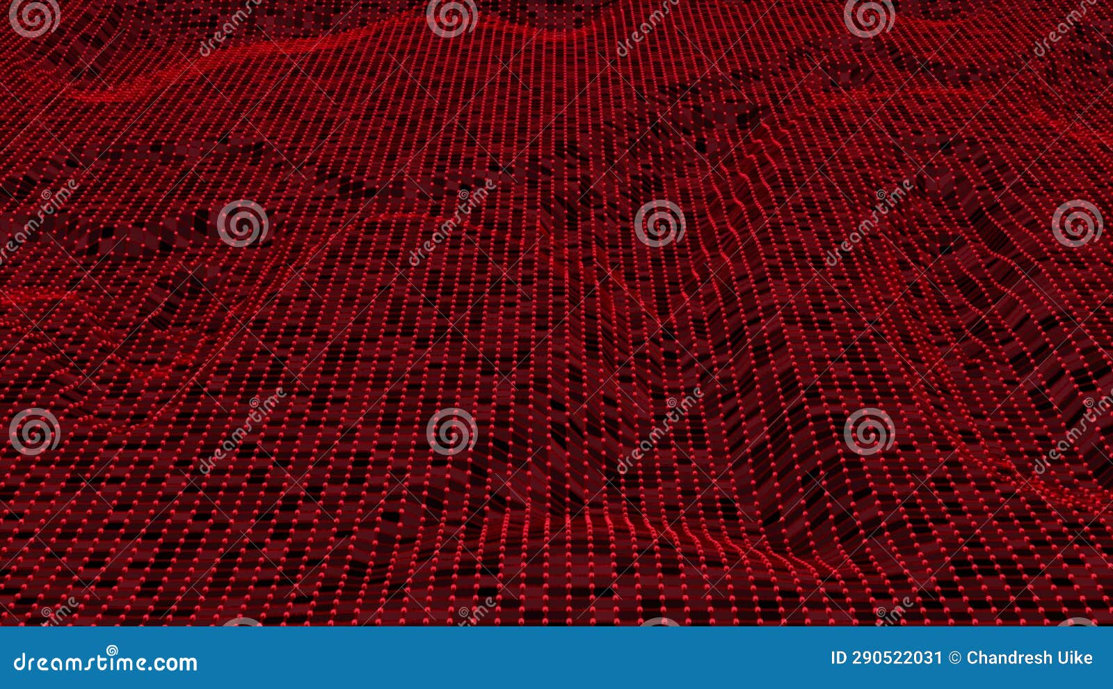 Red Color 3d Topography Wireframe Mesh Animation Background Stock Video ...